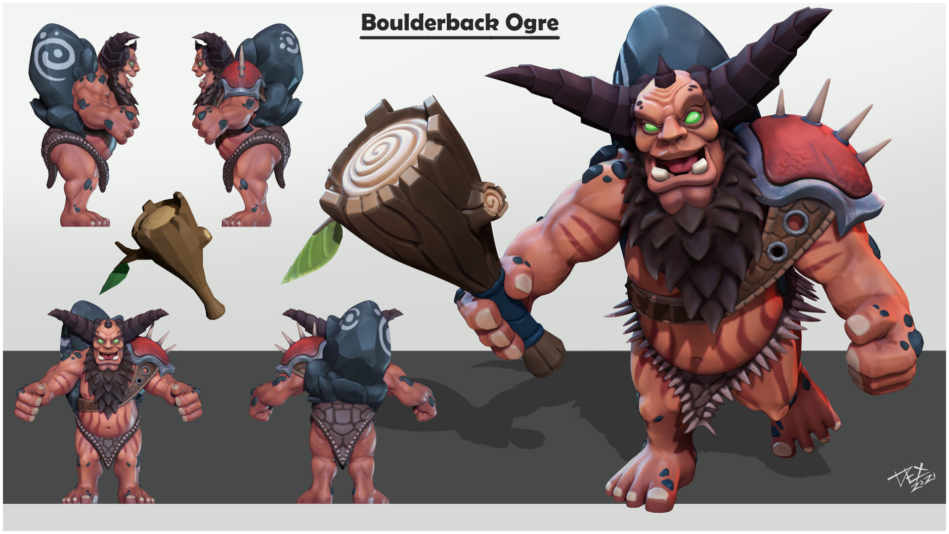 ArtStation - Boulderback Ogre