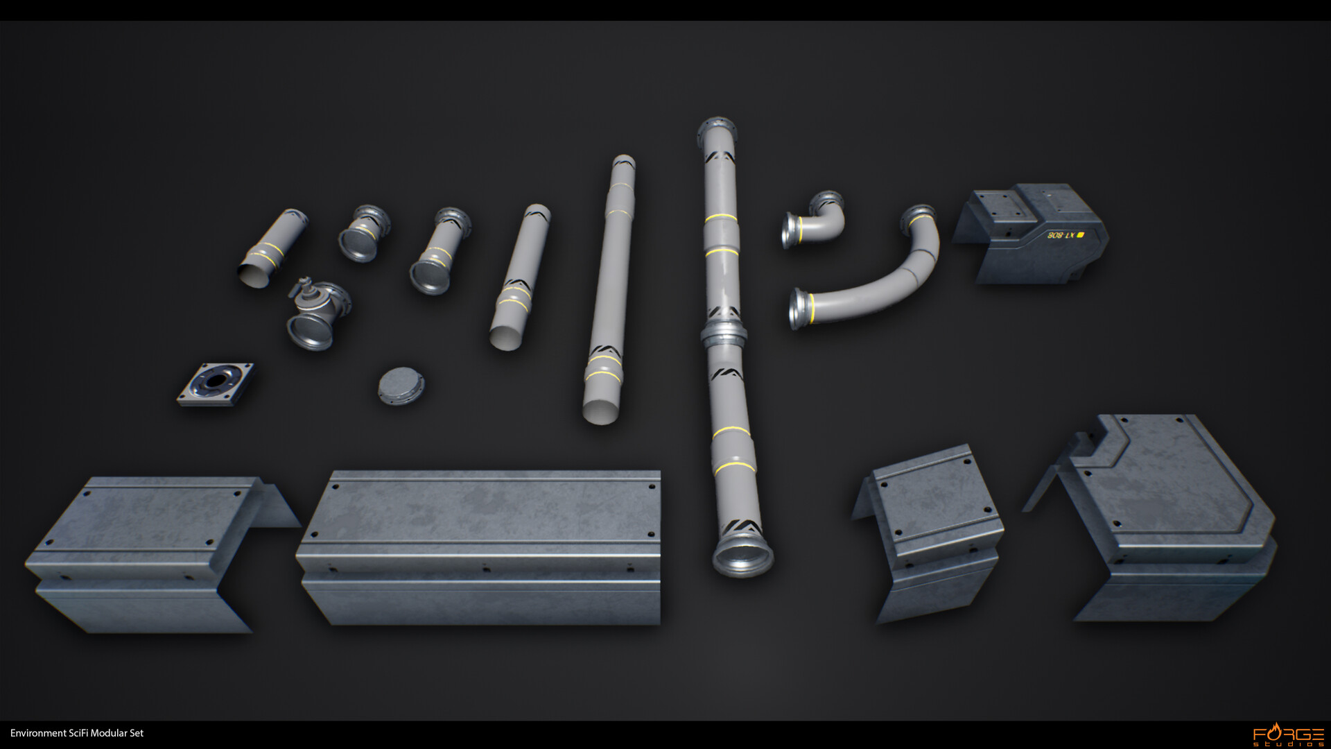 FORGE STUDIOS - Environment SciFi Modular Set