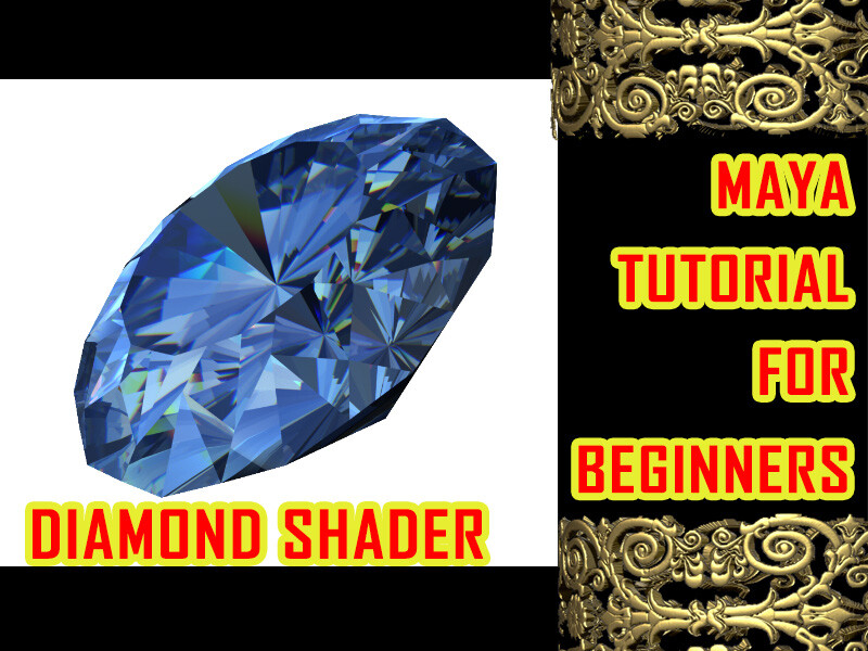ArtStation - maya diamond material and lighting | diamond shader |maya ...