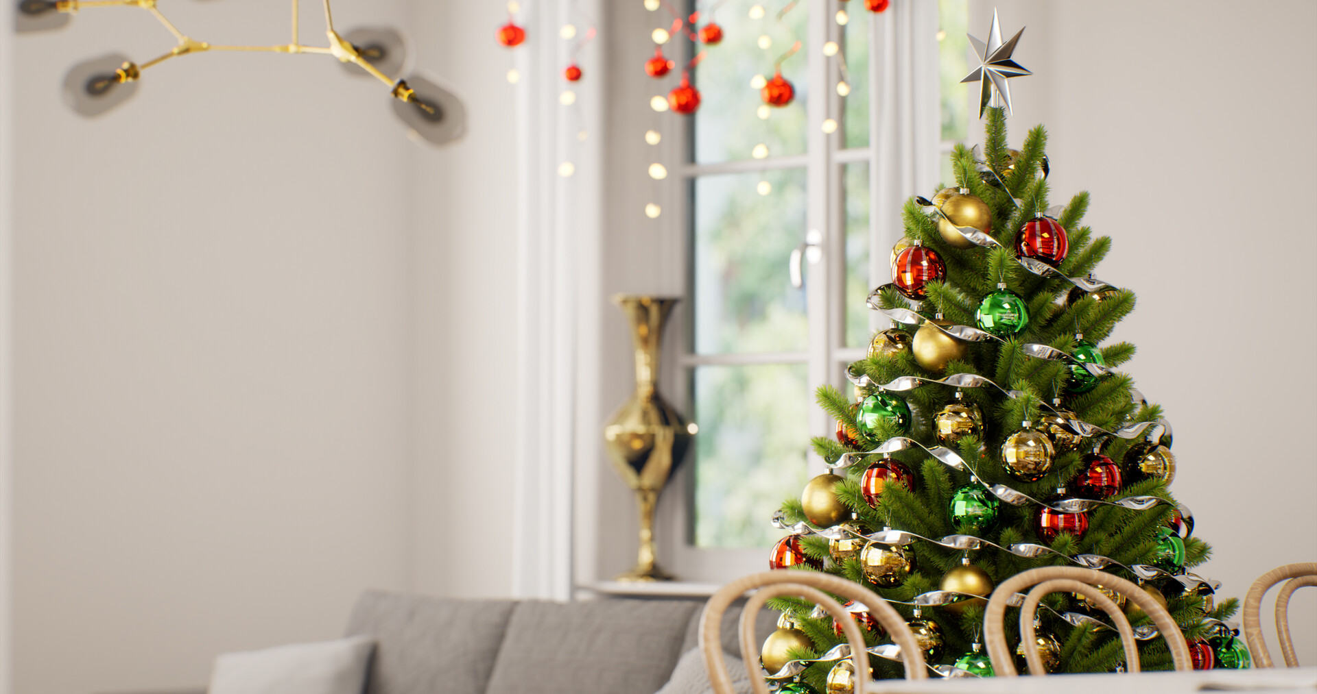 ArtStation - Interior Christmas Room Scene