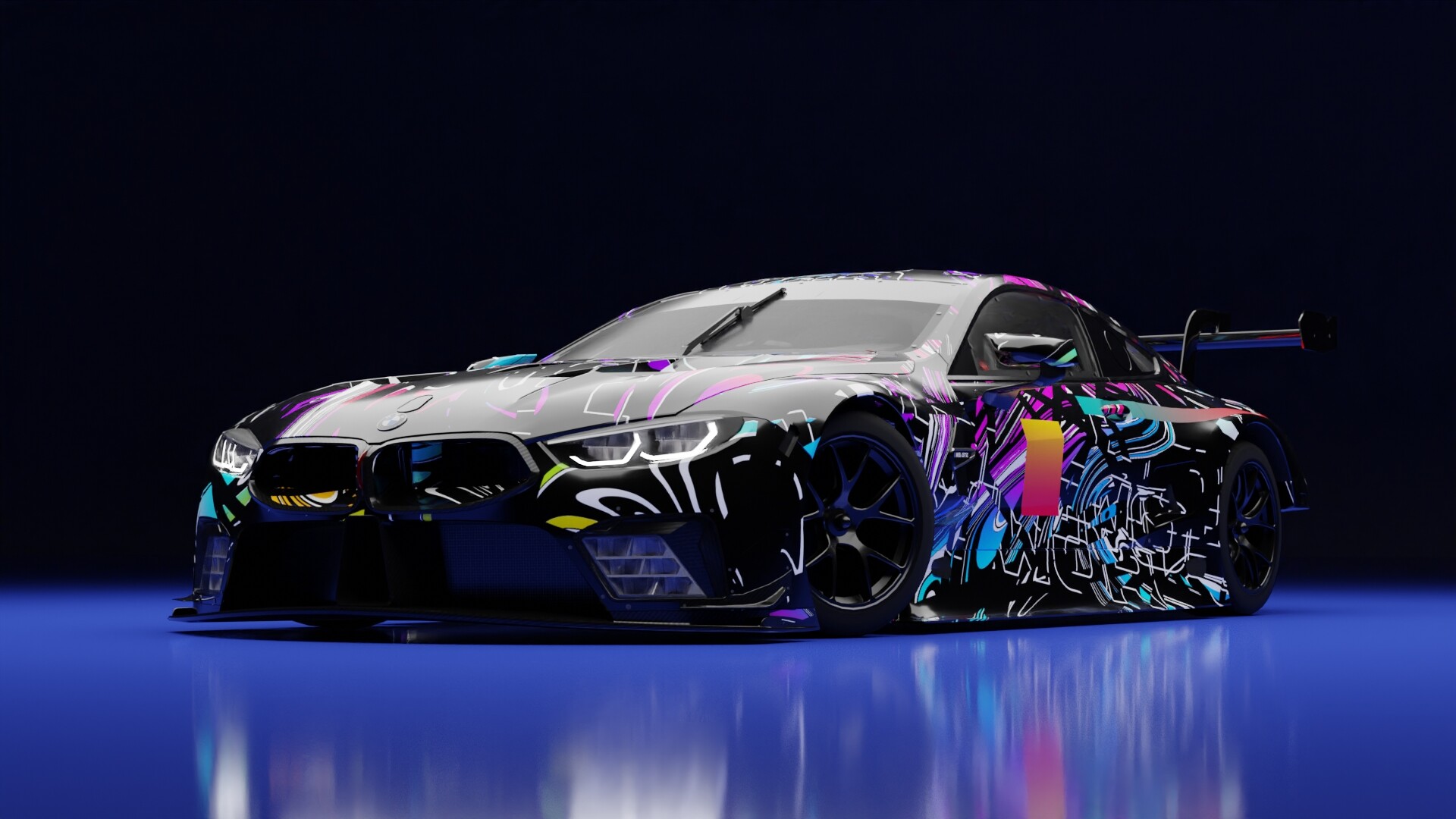 ArtStation - BMW M8 GTE Abstract livery 2