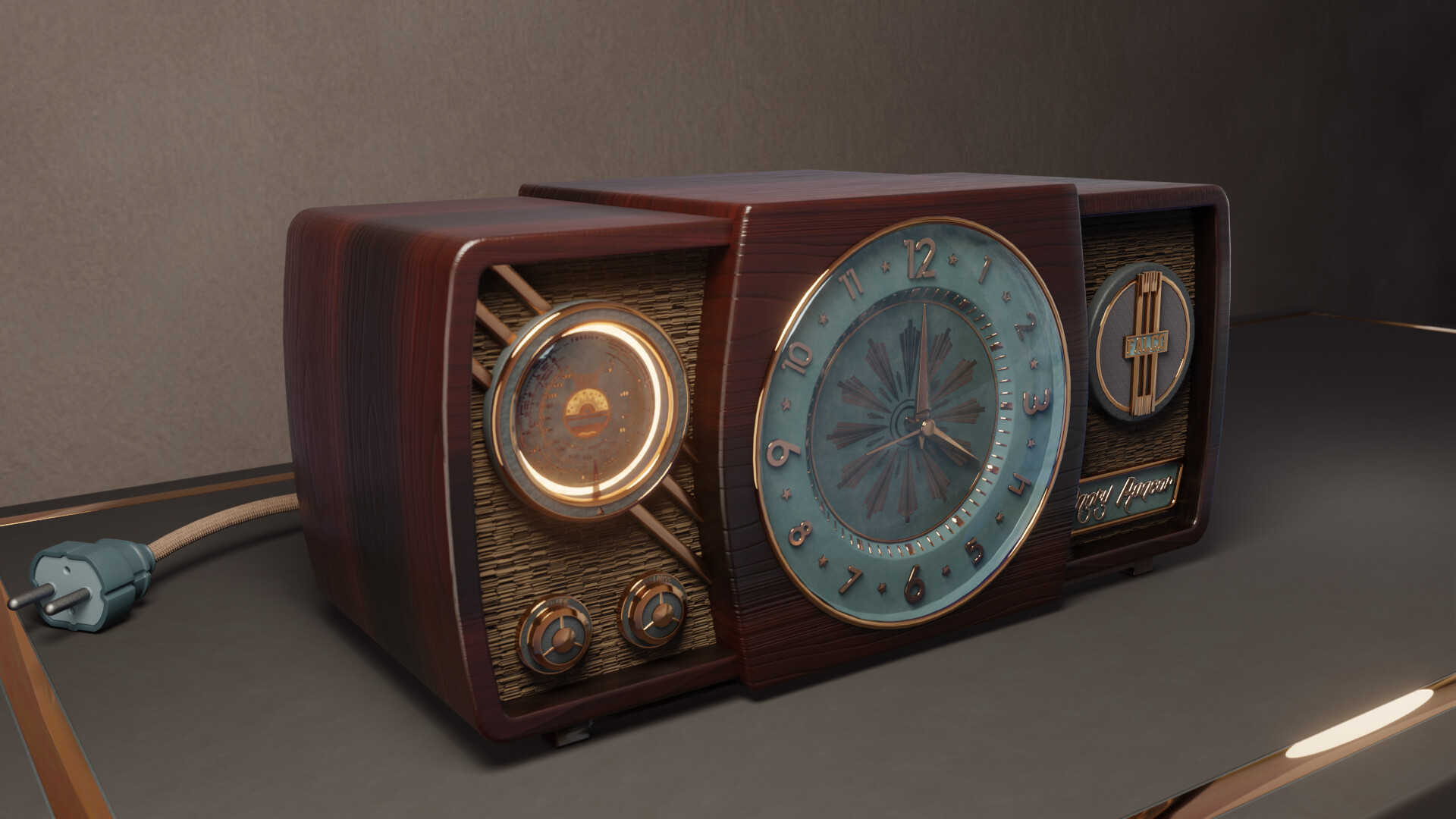 ArtStation - Retro Clock/Radio