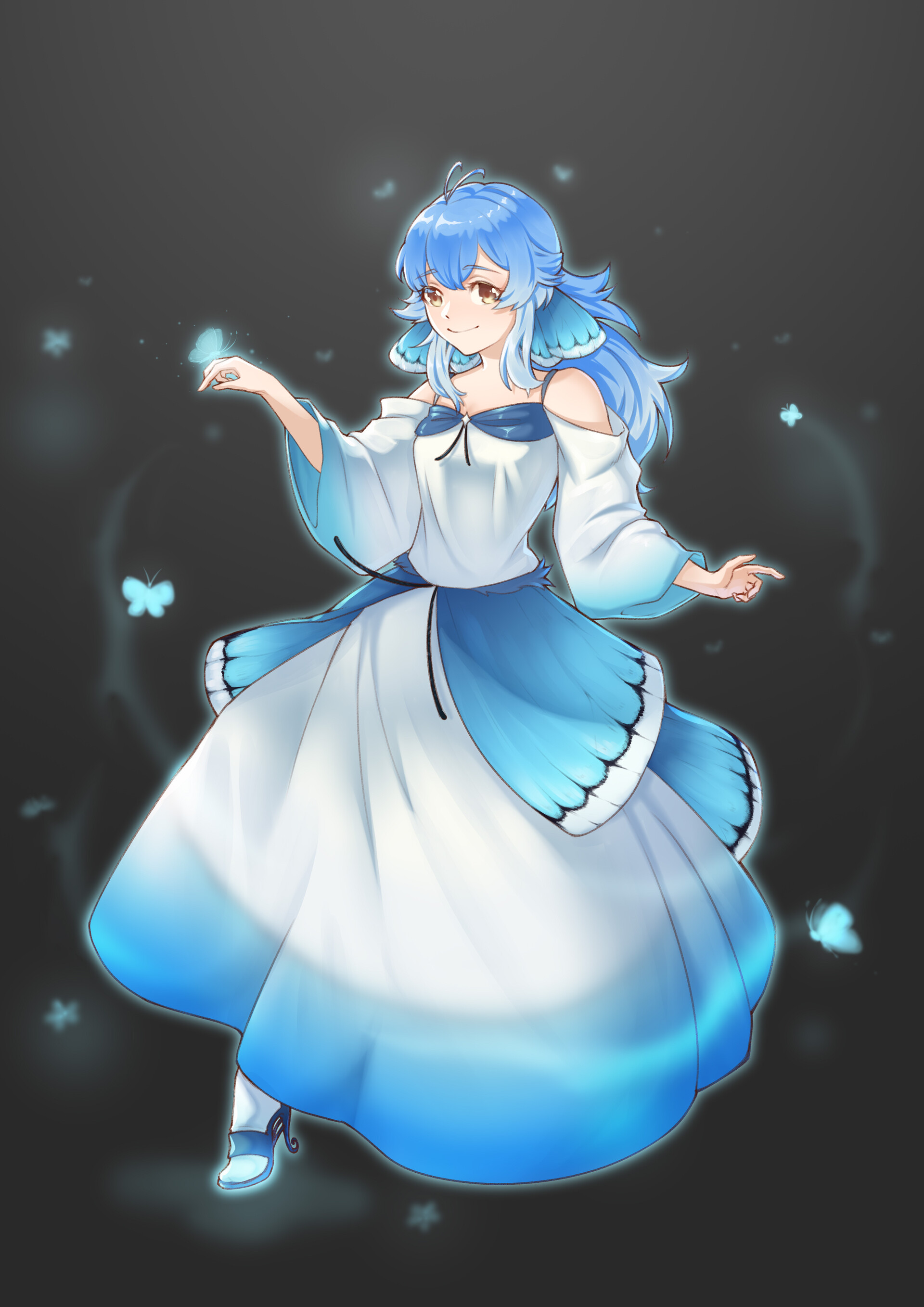 ArtStation - Palos Verdes blue inspired character