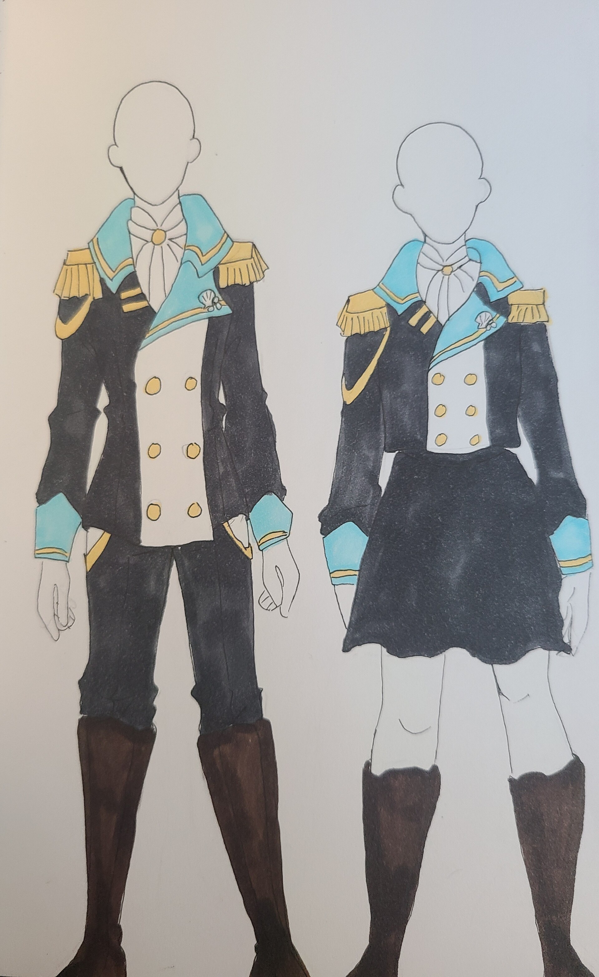 ArtStation - D&D Character Designs: Military Academy Uniforms