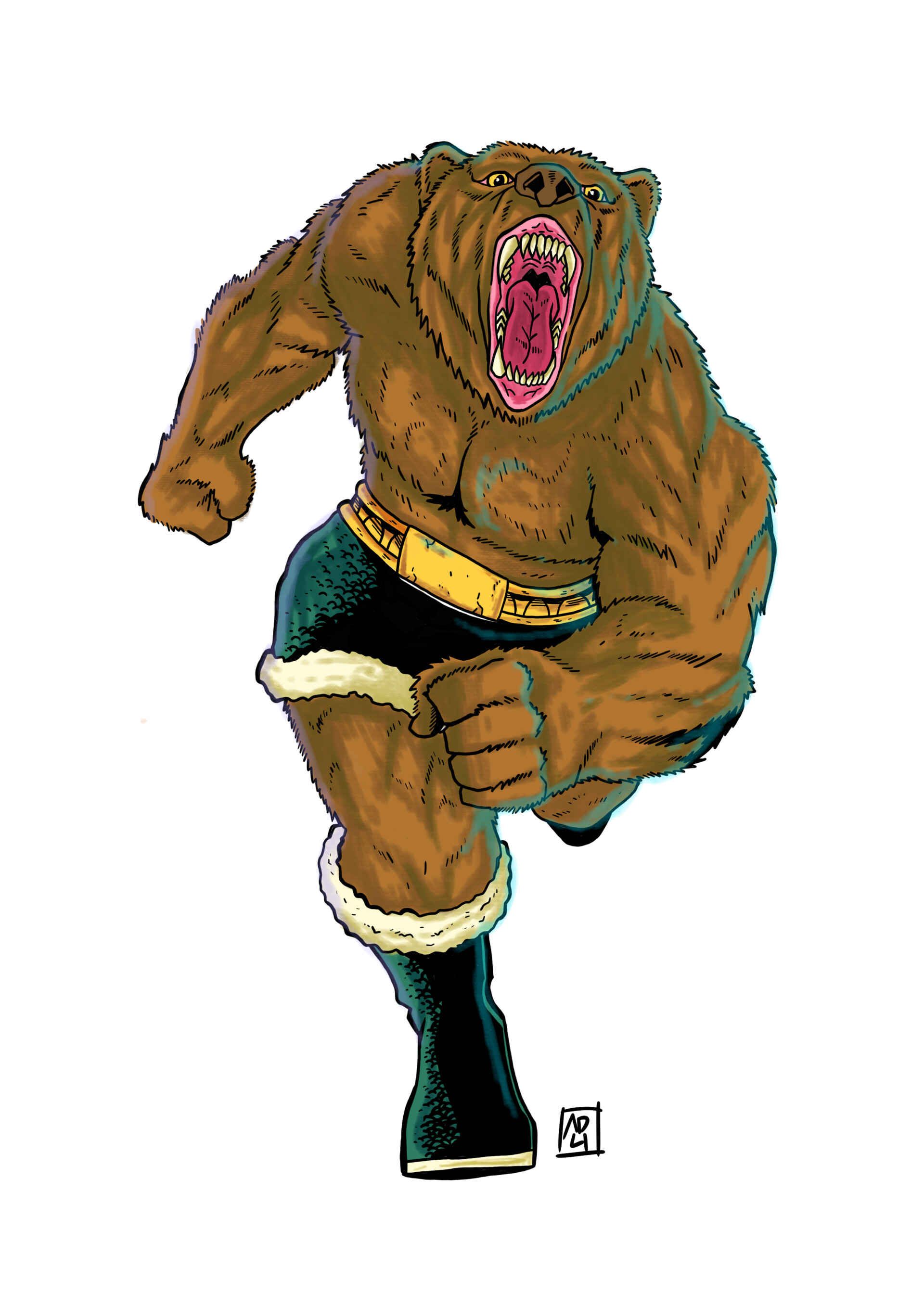 ArtStation - Bear Fighter