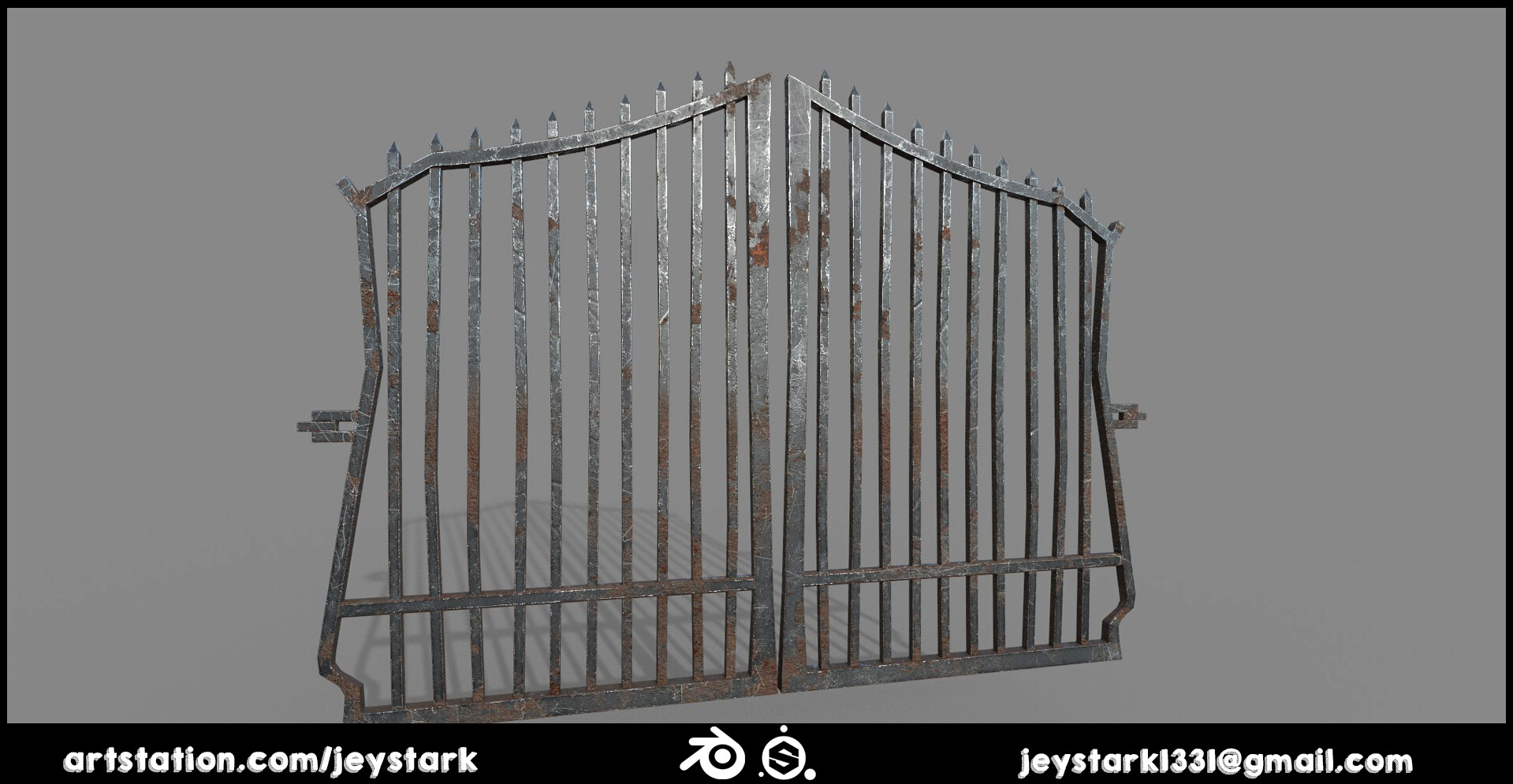ArtStation - Cemetery Gate (Game Asset)