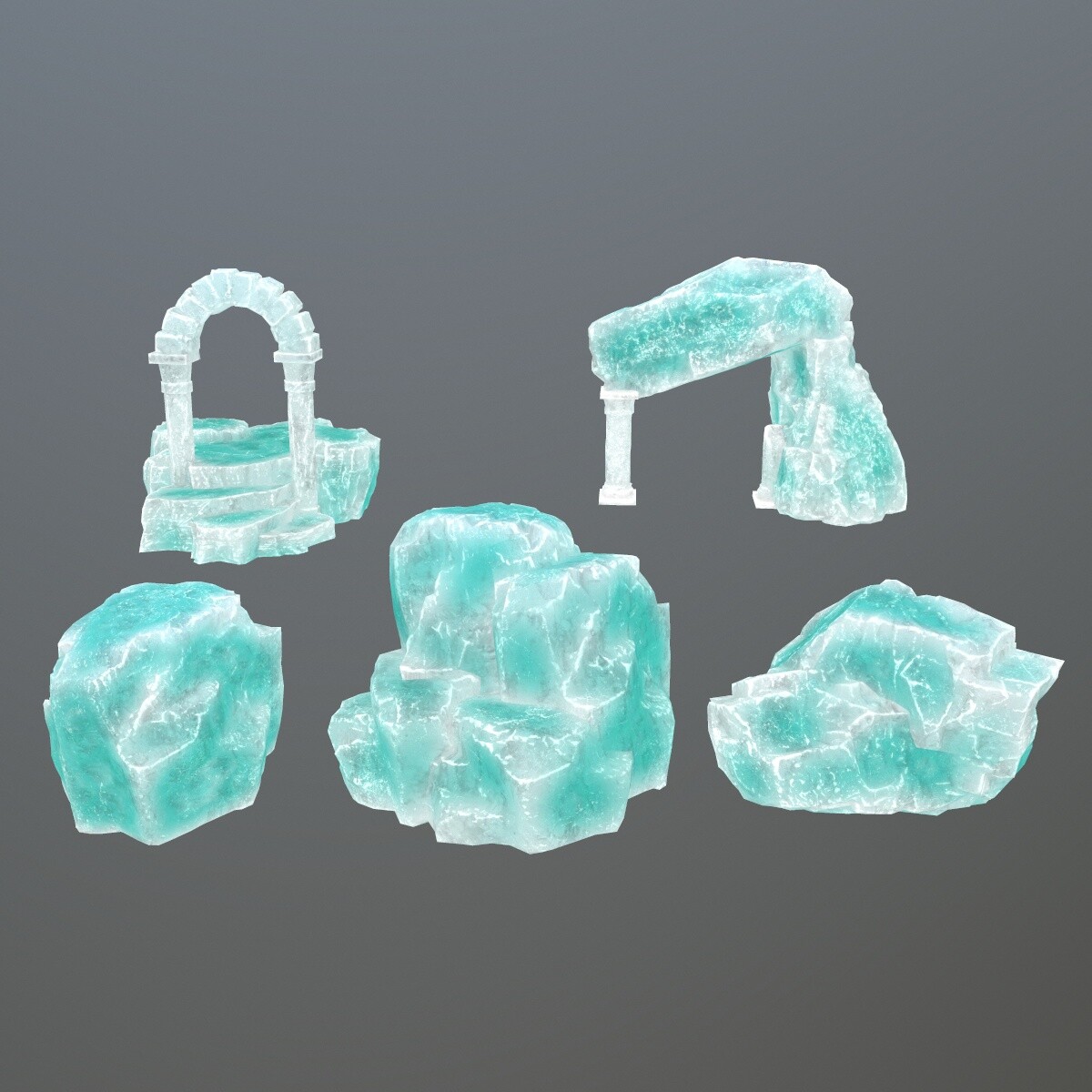 ArtStation - Icy Rock Set