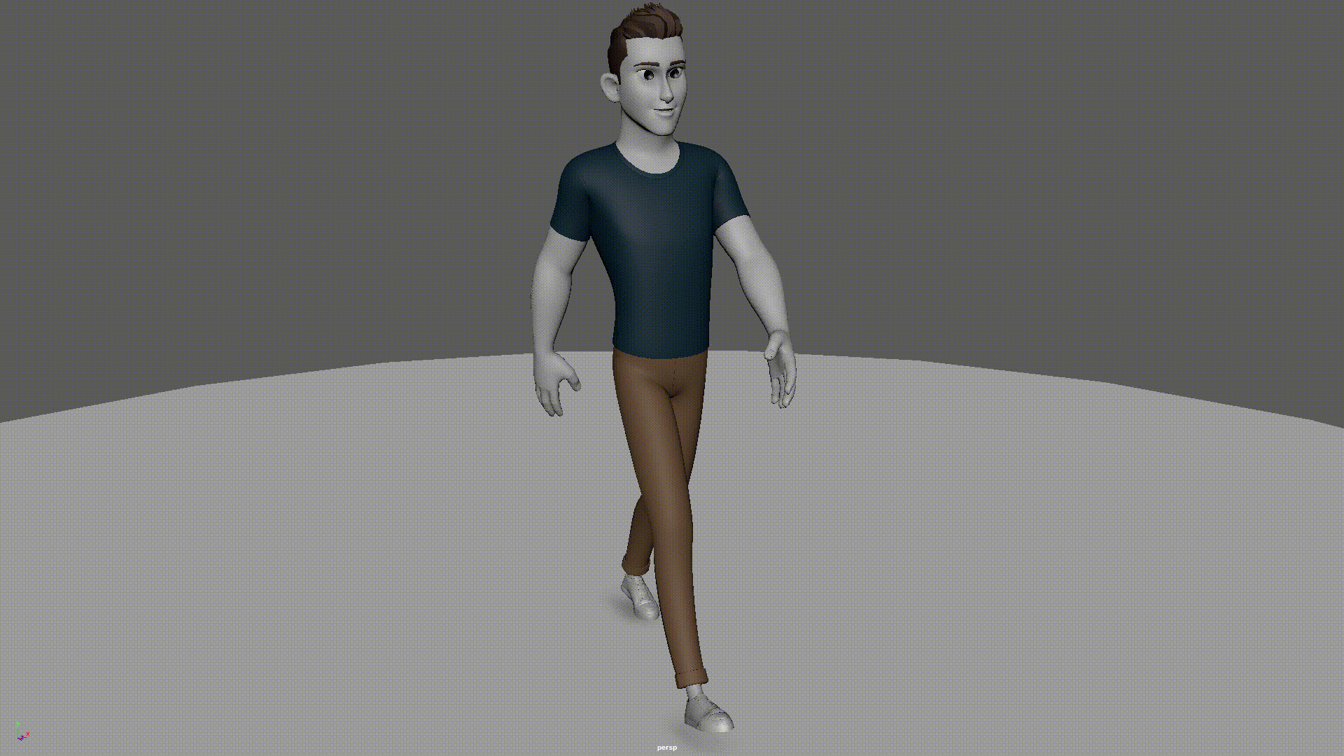 walking animation 3d