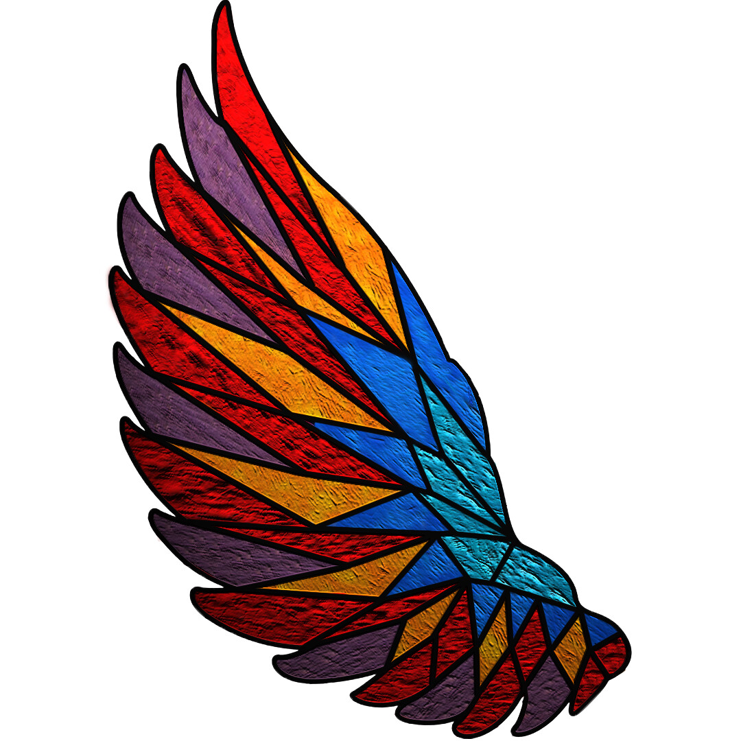 Saint Isaiah - Stained Glass Wings