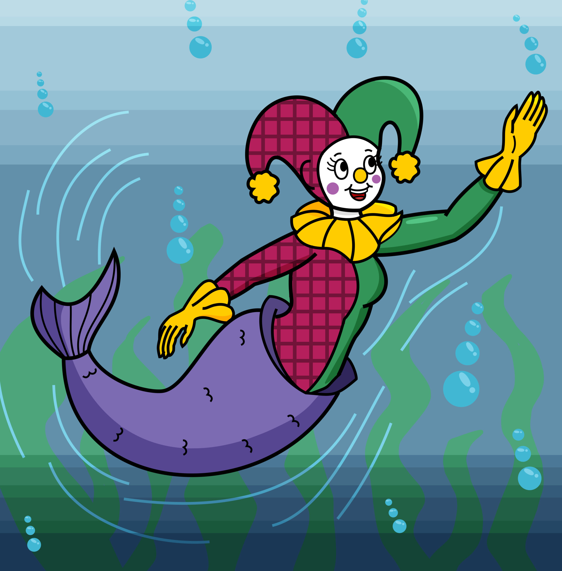 ArtStation - Clown Mermaid