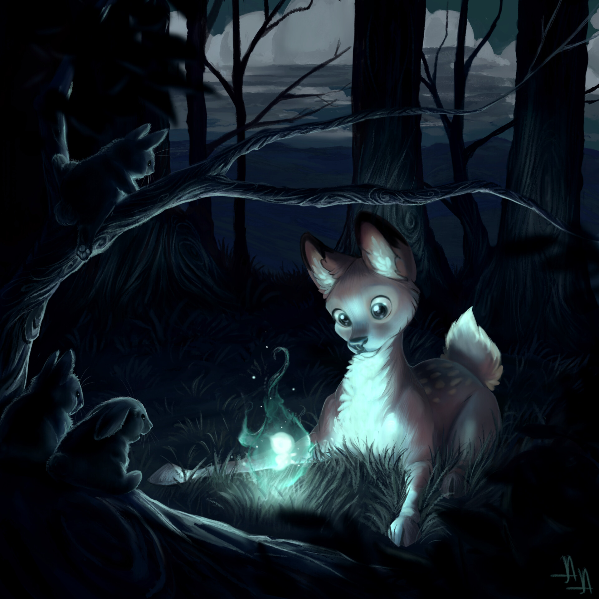 ArtStation - Wisp in The Woods