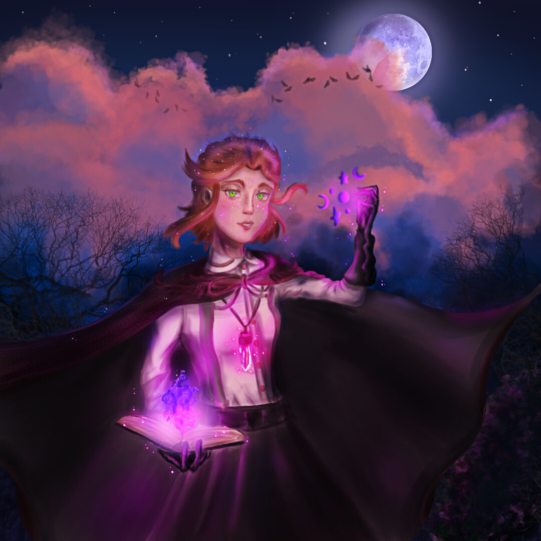 ArtStation - Purple Mage SplashArt