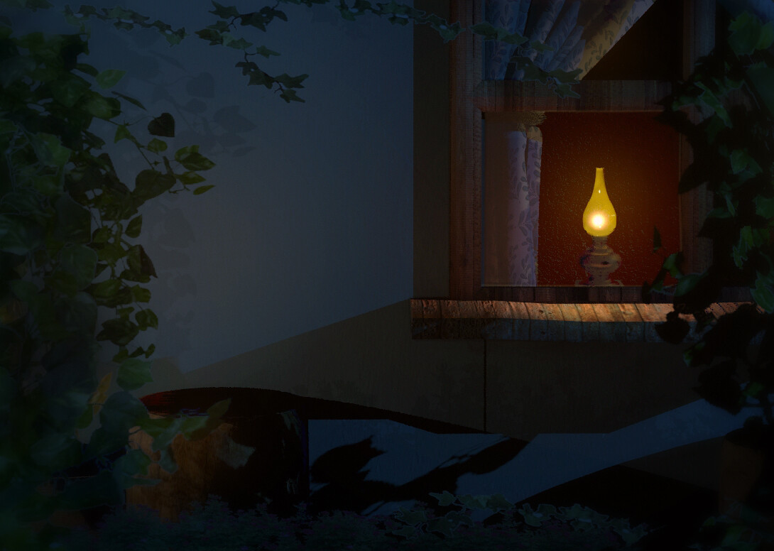 ArtStation - Night scene.