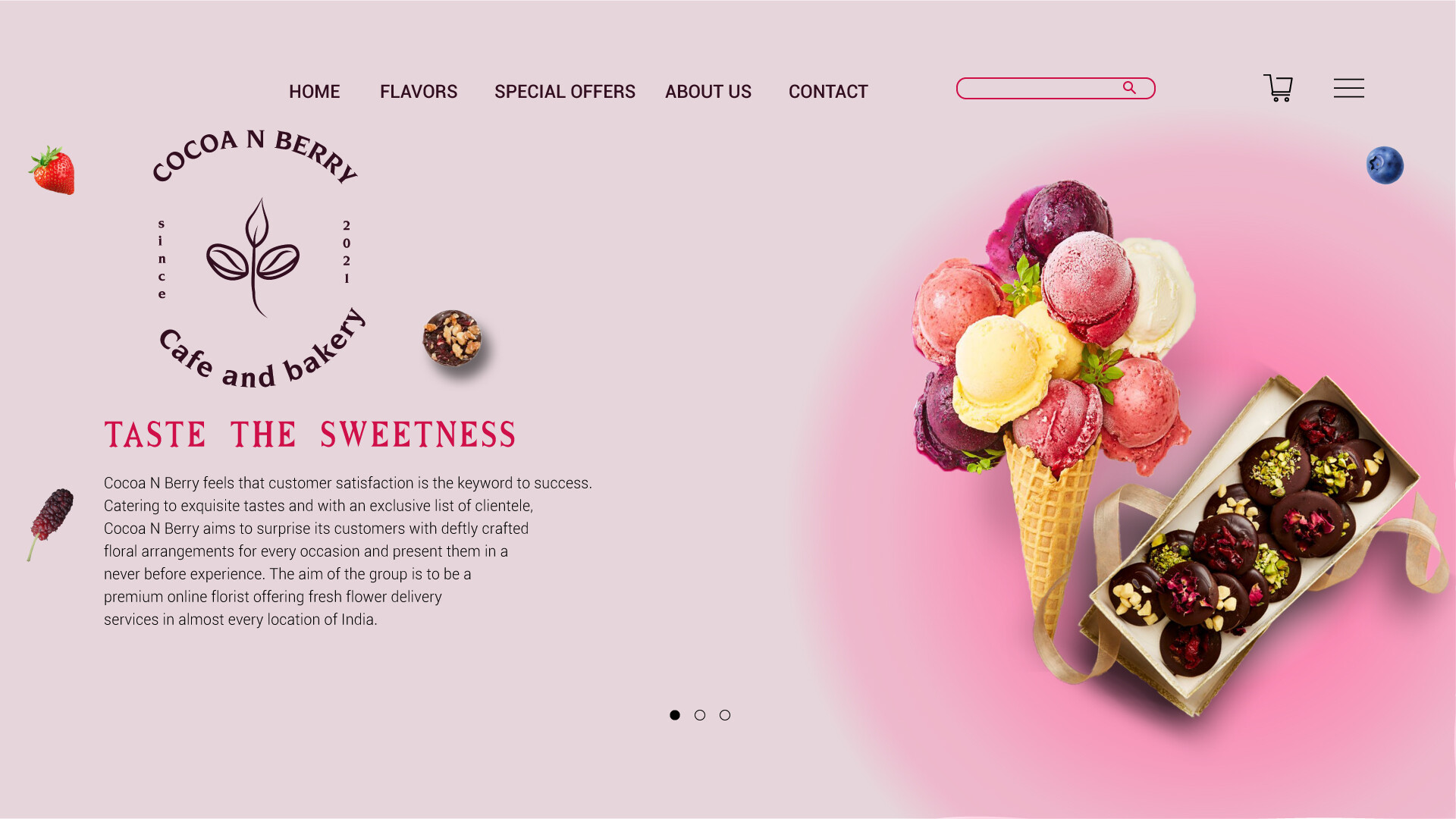 ArtStation - LANDING PAGE DESIGNS FOR A CAFE AND BAKERY SHOP