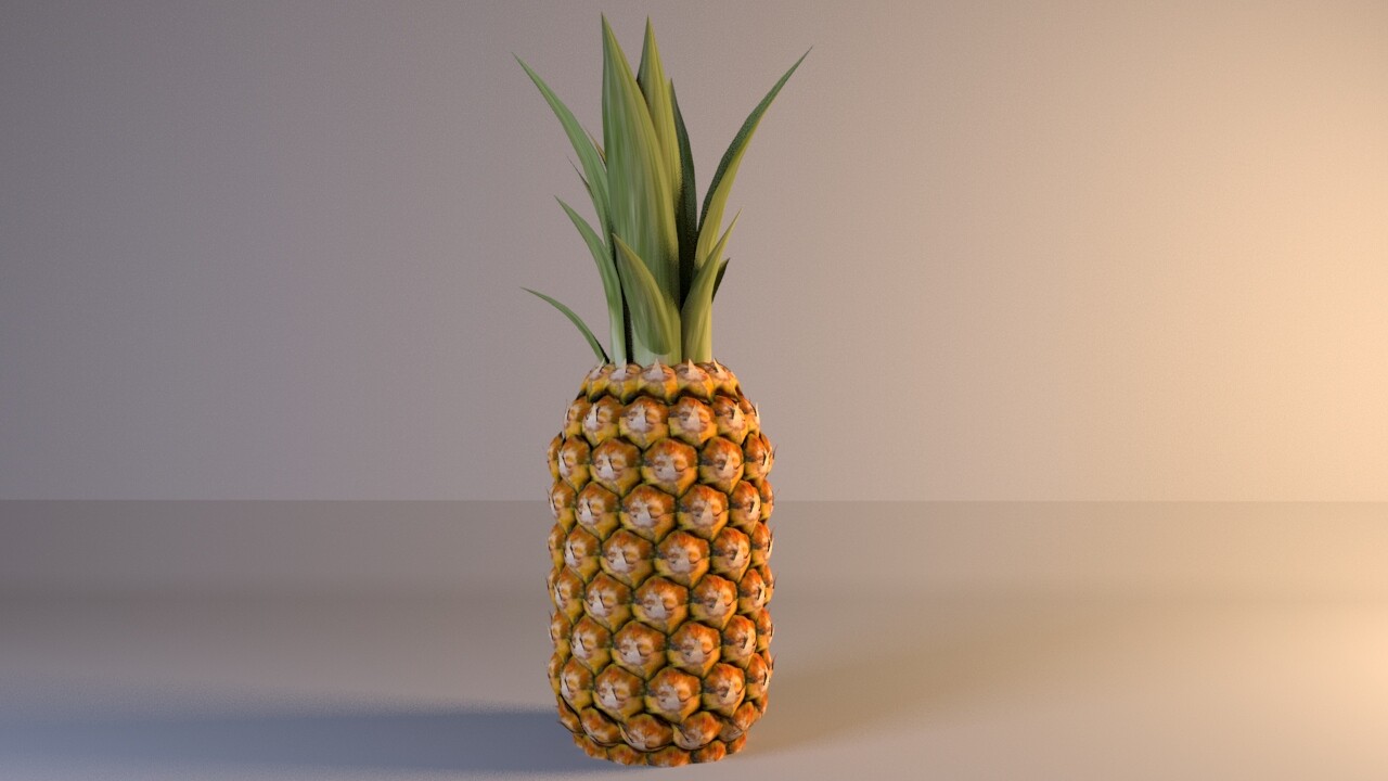 ArtStation - Pineapple modeling & texturing