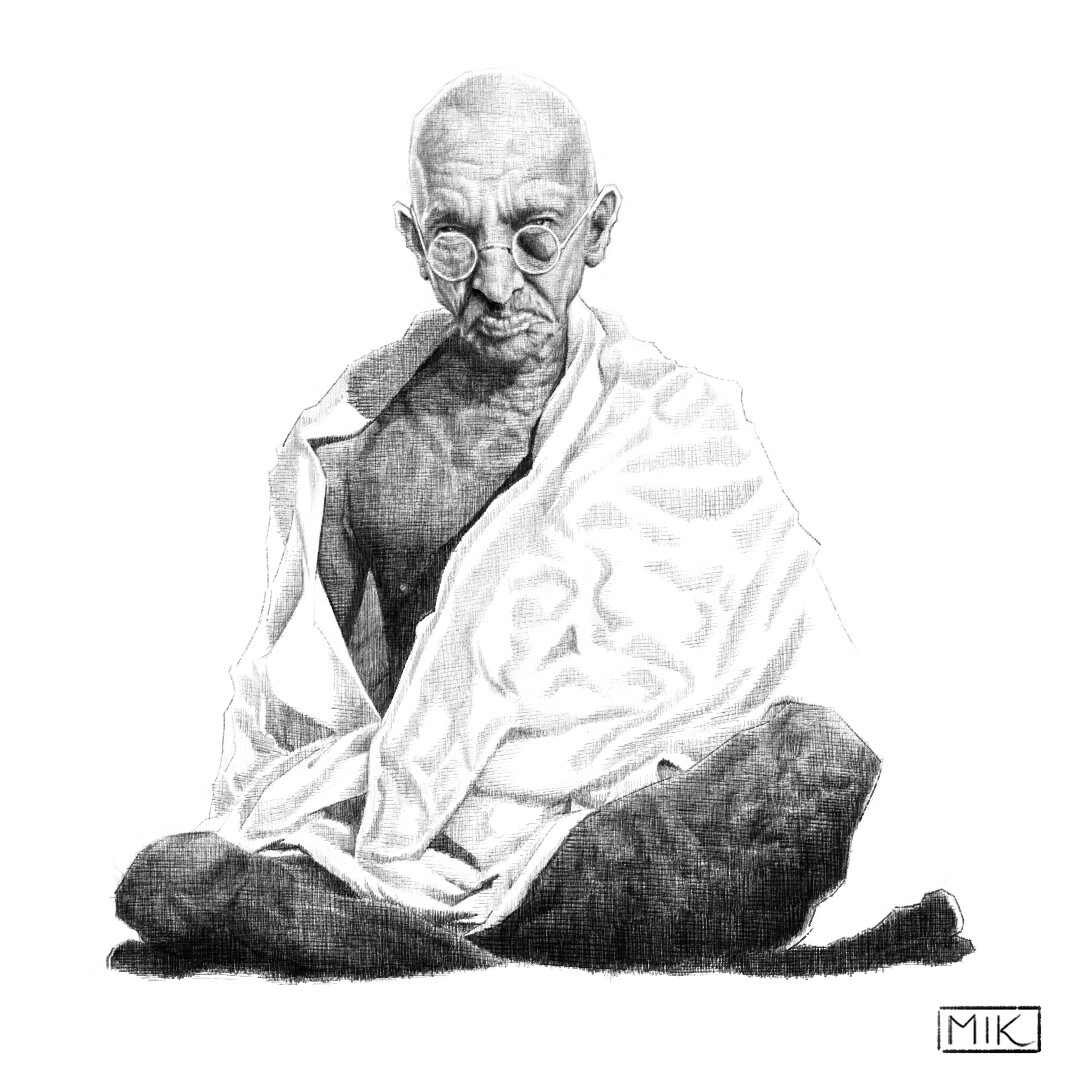 ArtStation - Mahatma Gandhi