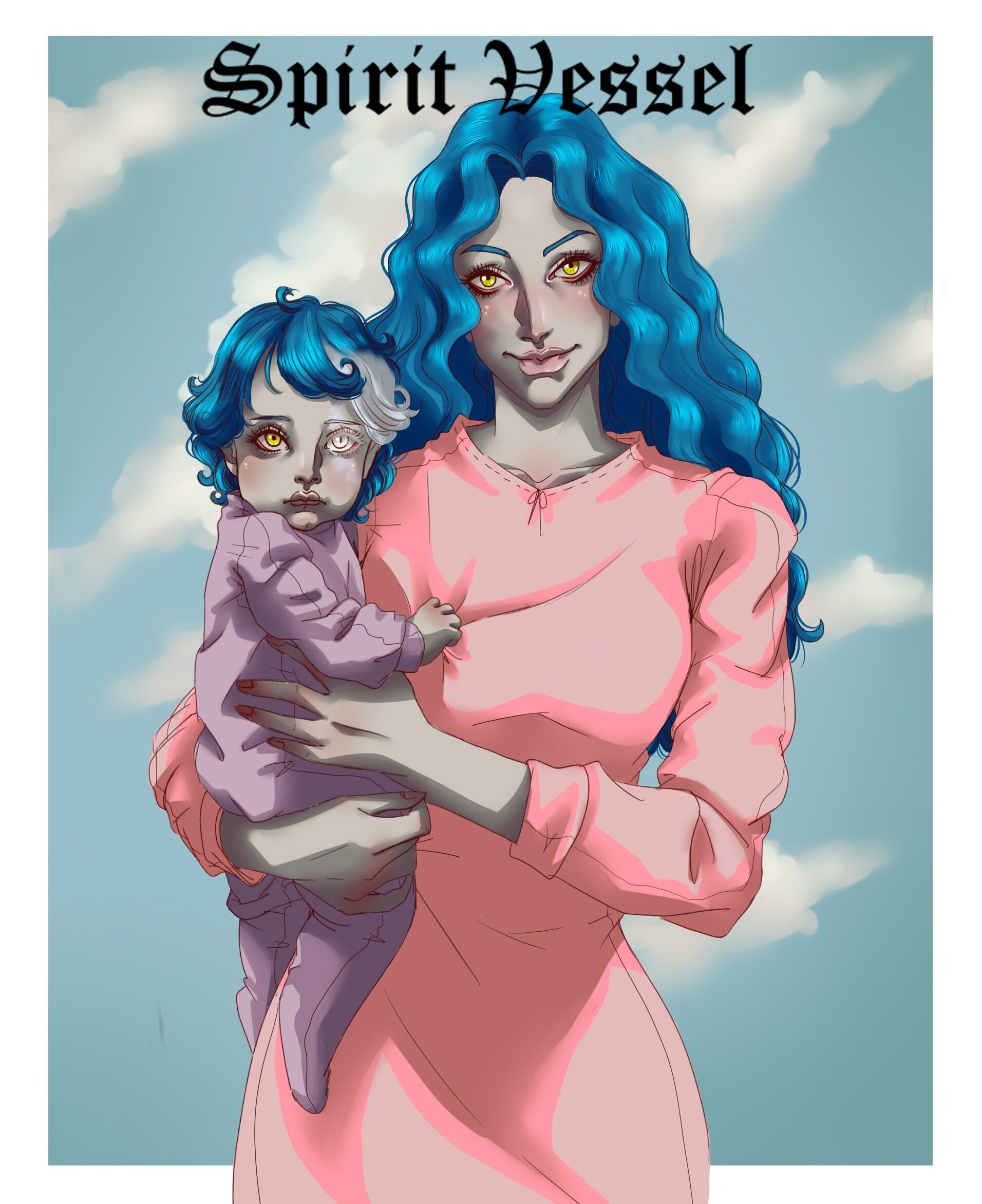 ArtStation - Spirit vessel comic sketch cover