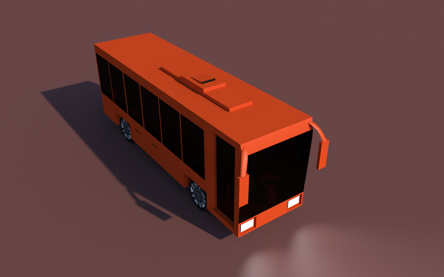 ArtStation - Low poly bus