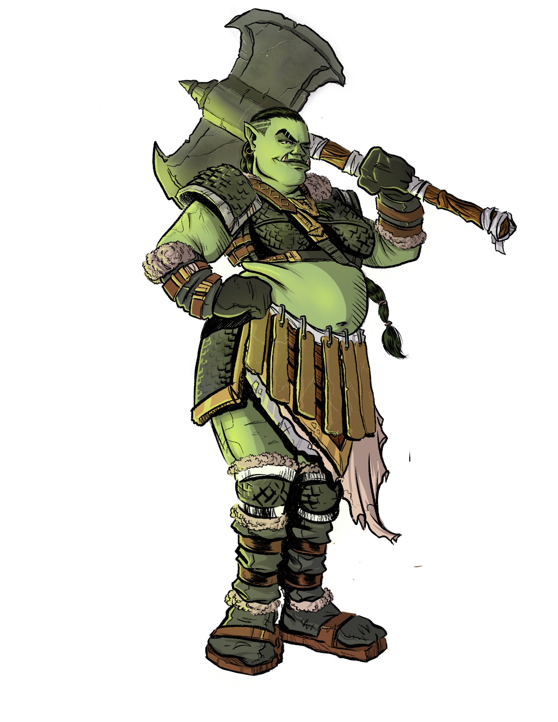 Orc with Glasses by Gabriel Nascimento : ImaginaryOrcs