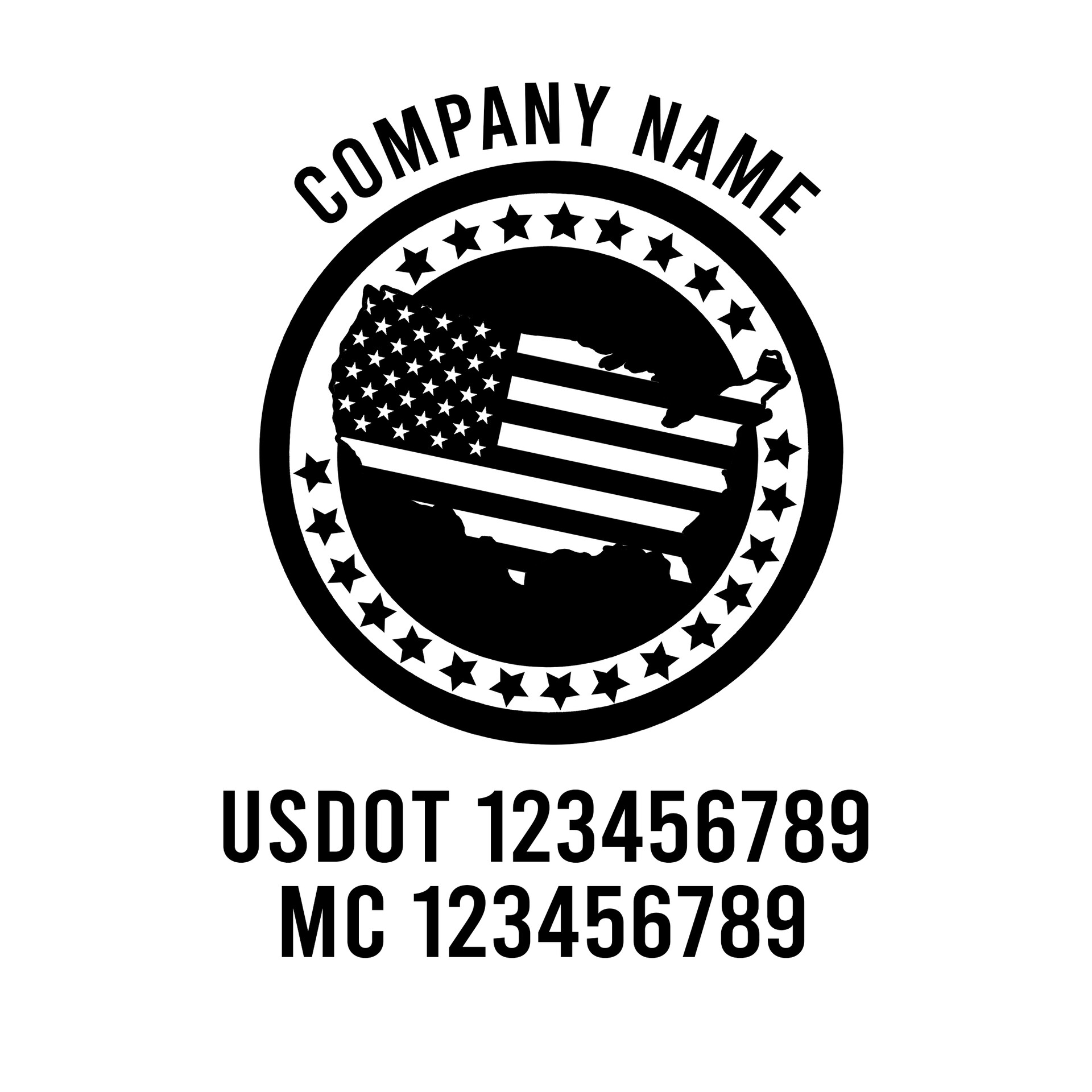 ArtStation - Patriotic Logos for USDOT Number Decals