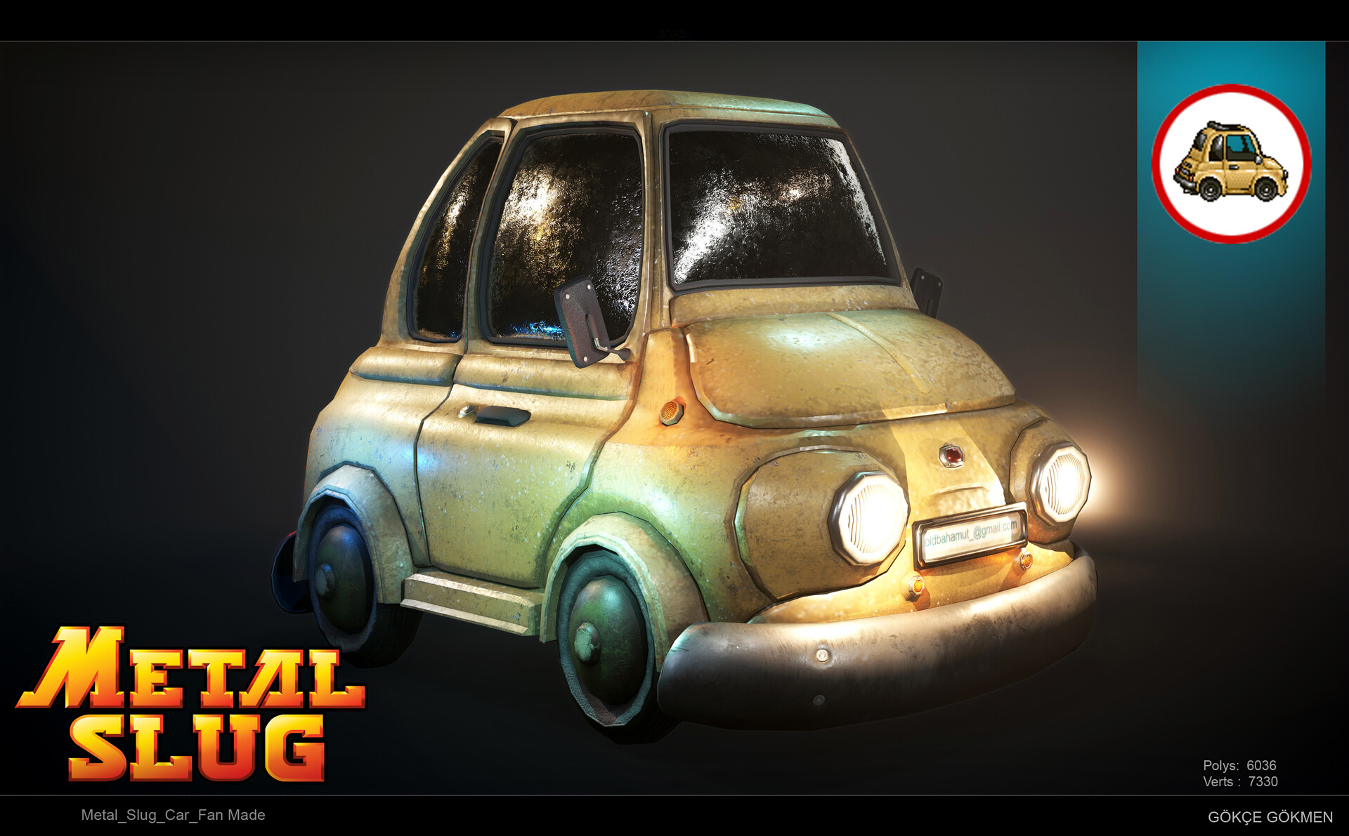 Gokce GOKMEN - METAL_SLUG_CAR_Fan_Made