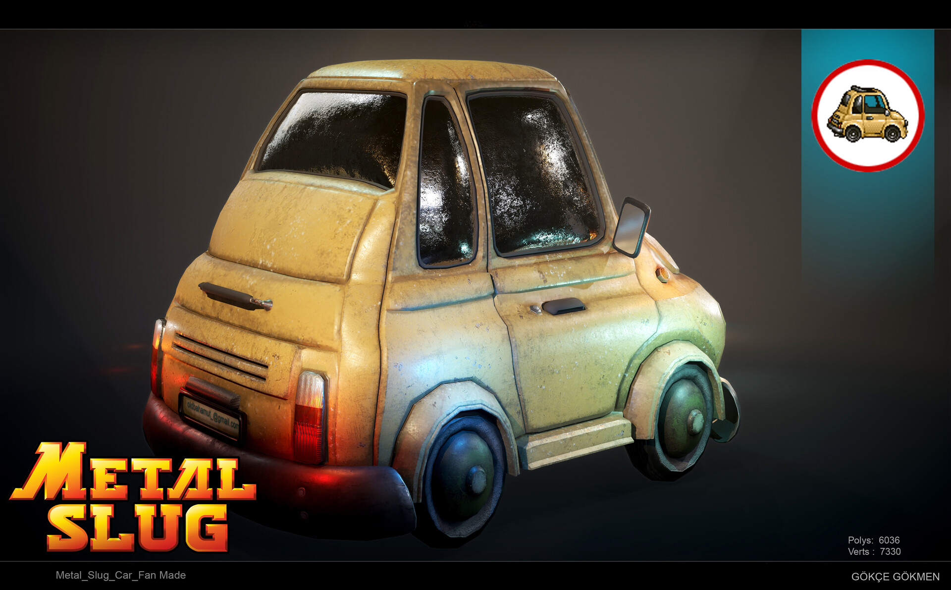 Gokce GOKMEN - METAL_SLUG_CAR_Fan_Made