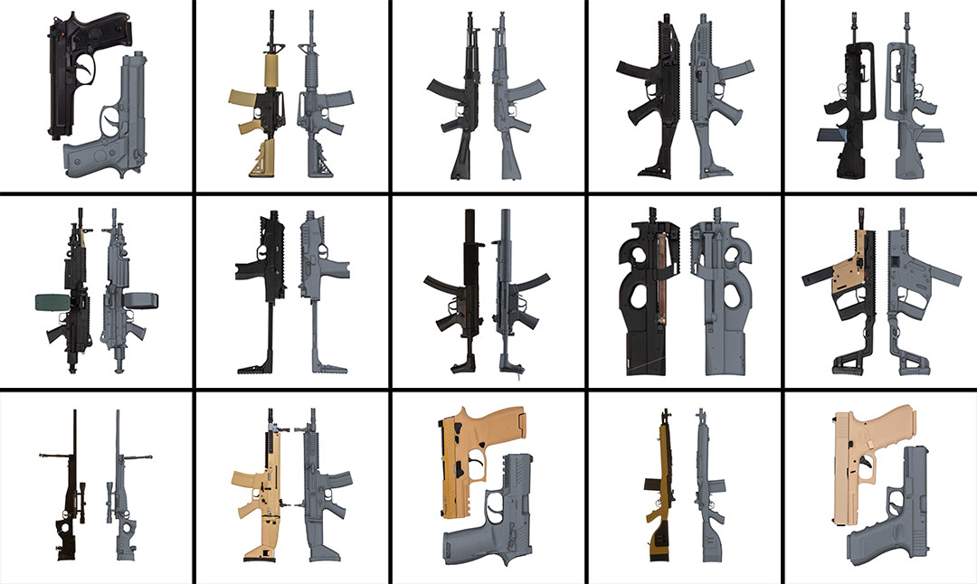 3D.SK - Raw 3D Weapon Scans & 2D Photo Reference