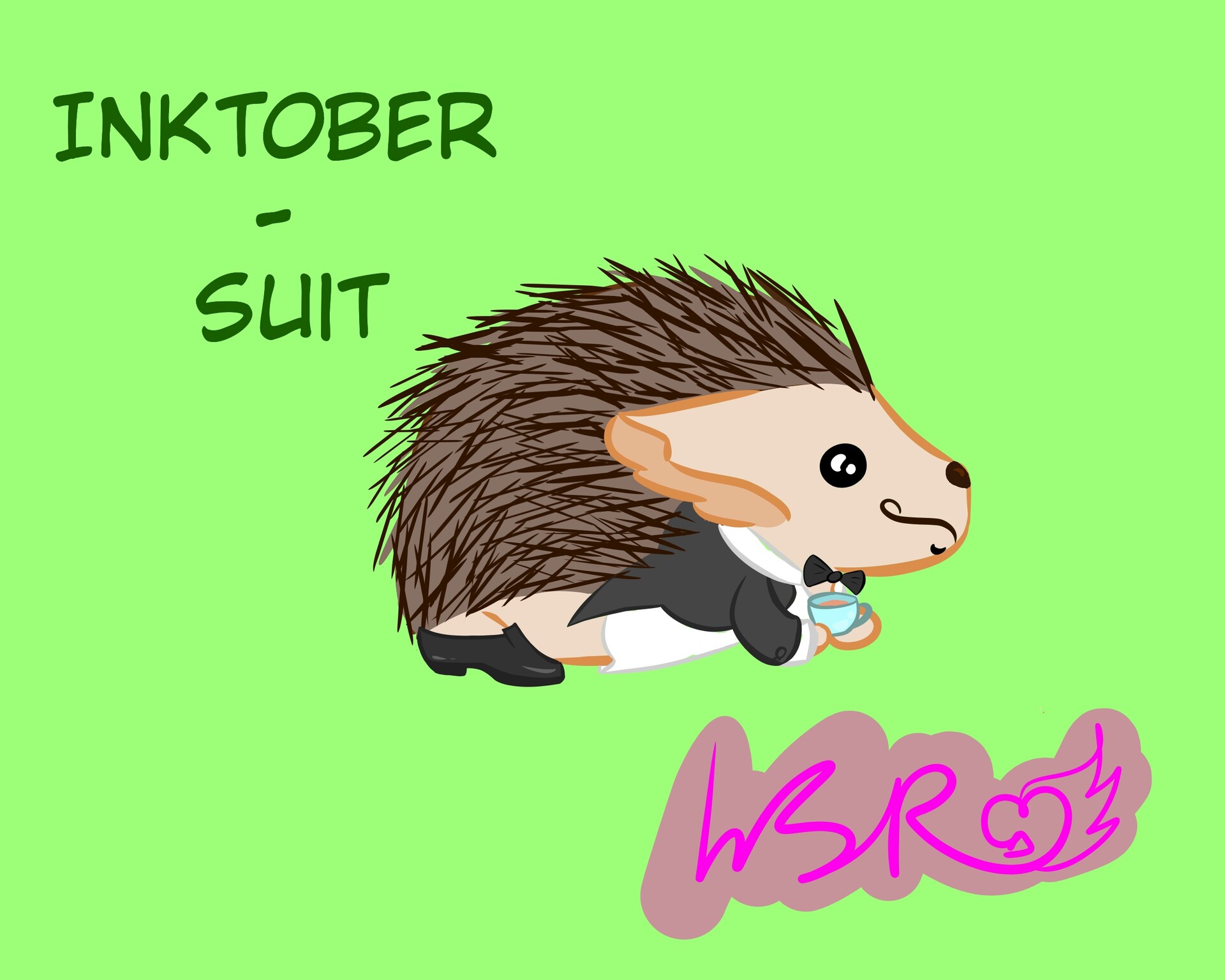 ArtStation - Fancy Hedgehog