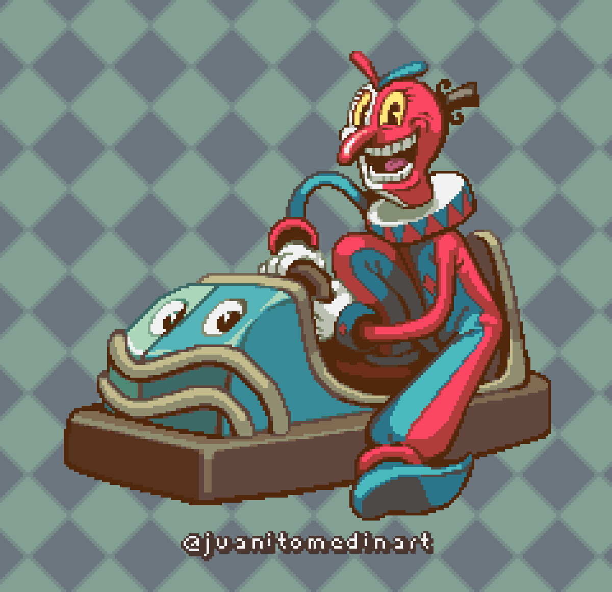 Juanito Medina - Pixel Art - Cuphead Characters and Bosses (Fan Art)