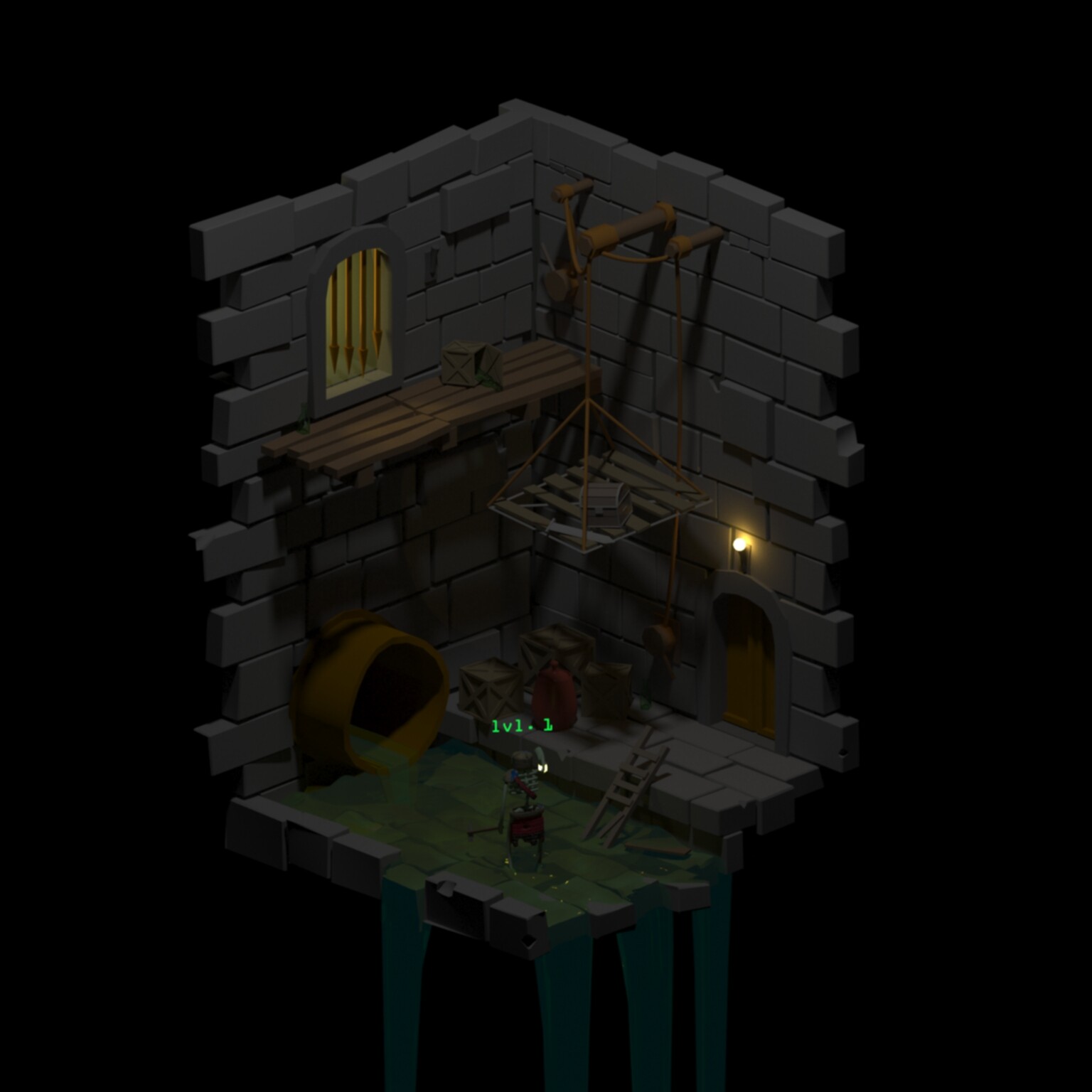 ArtStation - escape_from_the_dungeon_lvl.01