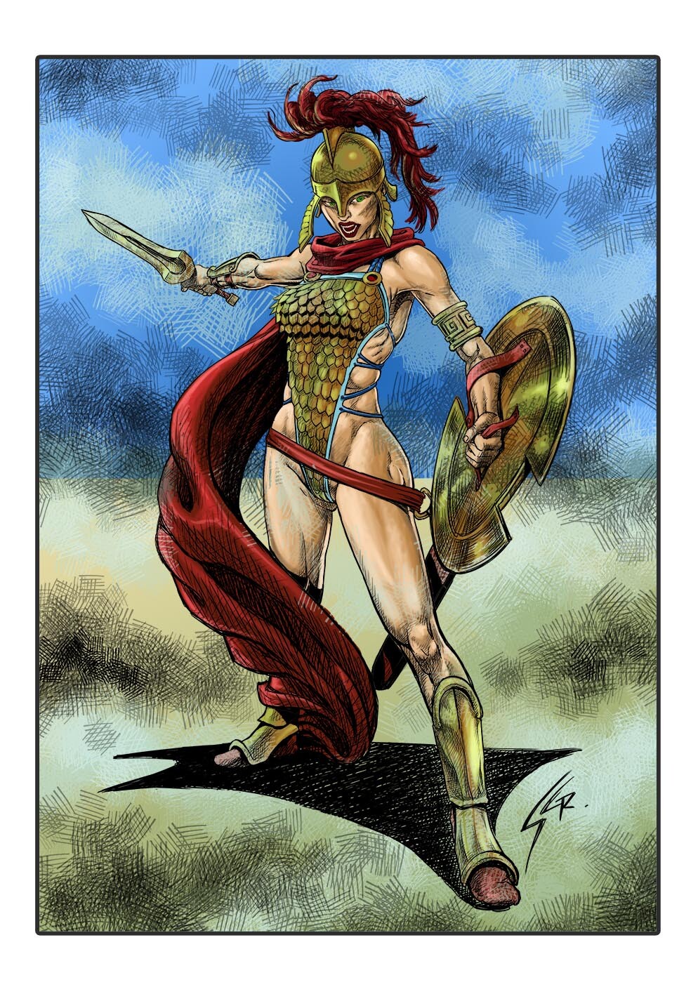 ArtStation - amazon warrior