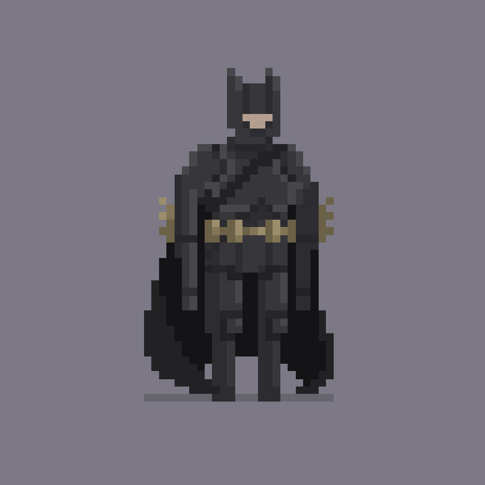 Simple Pixel Art Batman