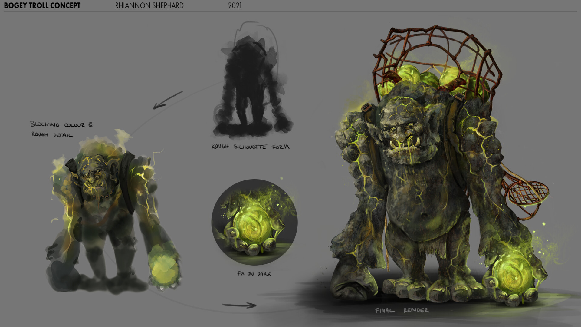 Rhiannon Shephard - Bogey Troll Concept
