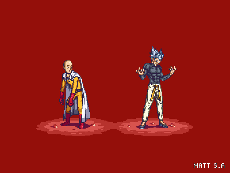 ArtStation - One Punch Man - Pixel Fanart