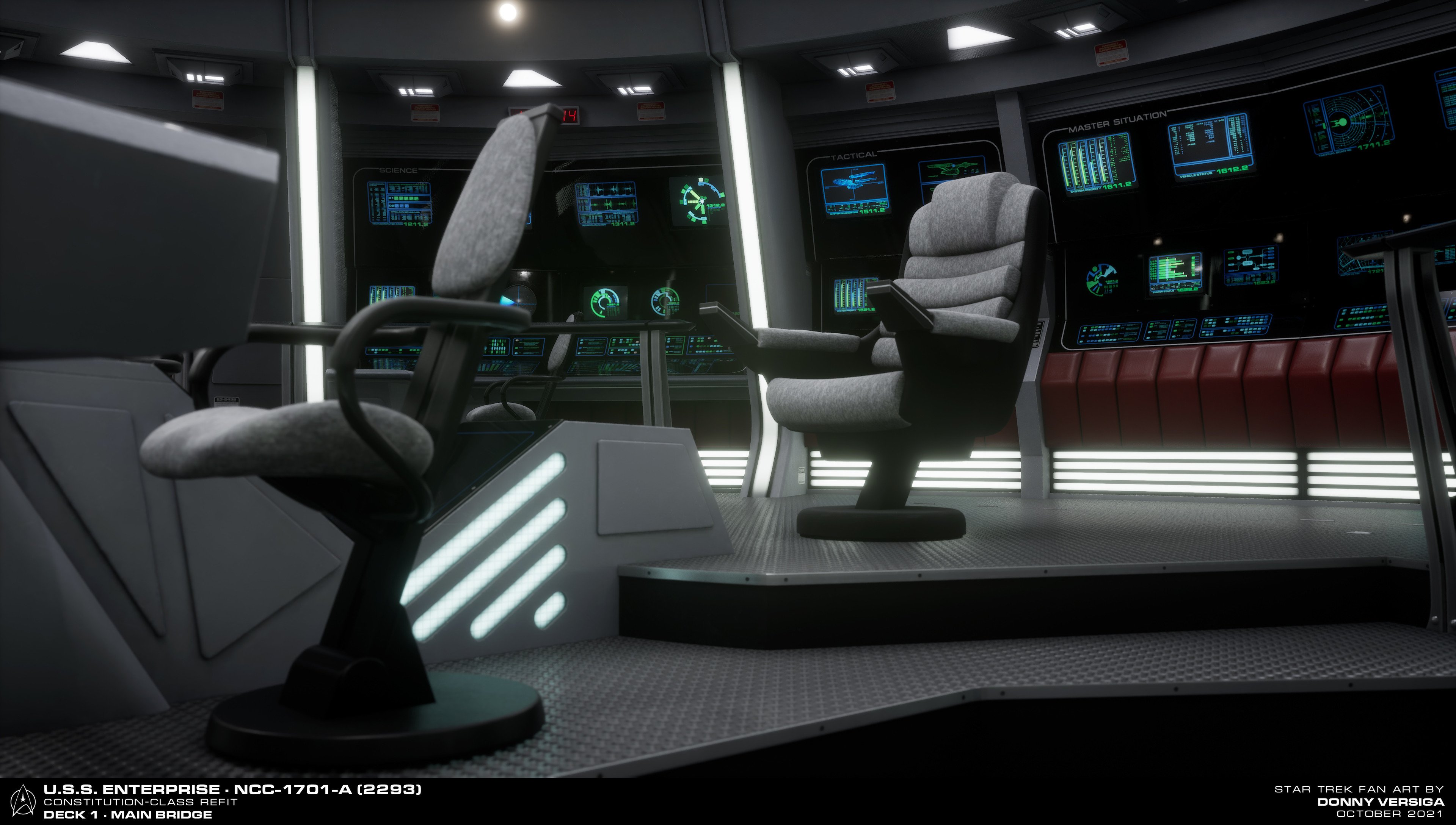 Donny Versiga - U.S.S. Enterprise NCC-1701-A Main Bridge -- Star Trek ...