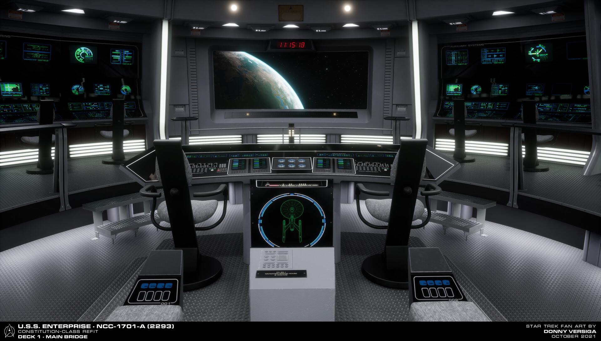 Donny Versiga - U.S.S. Enterprise NCC-1701-A Main Bridge -- Star Trek ...