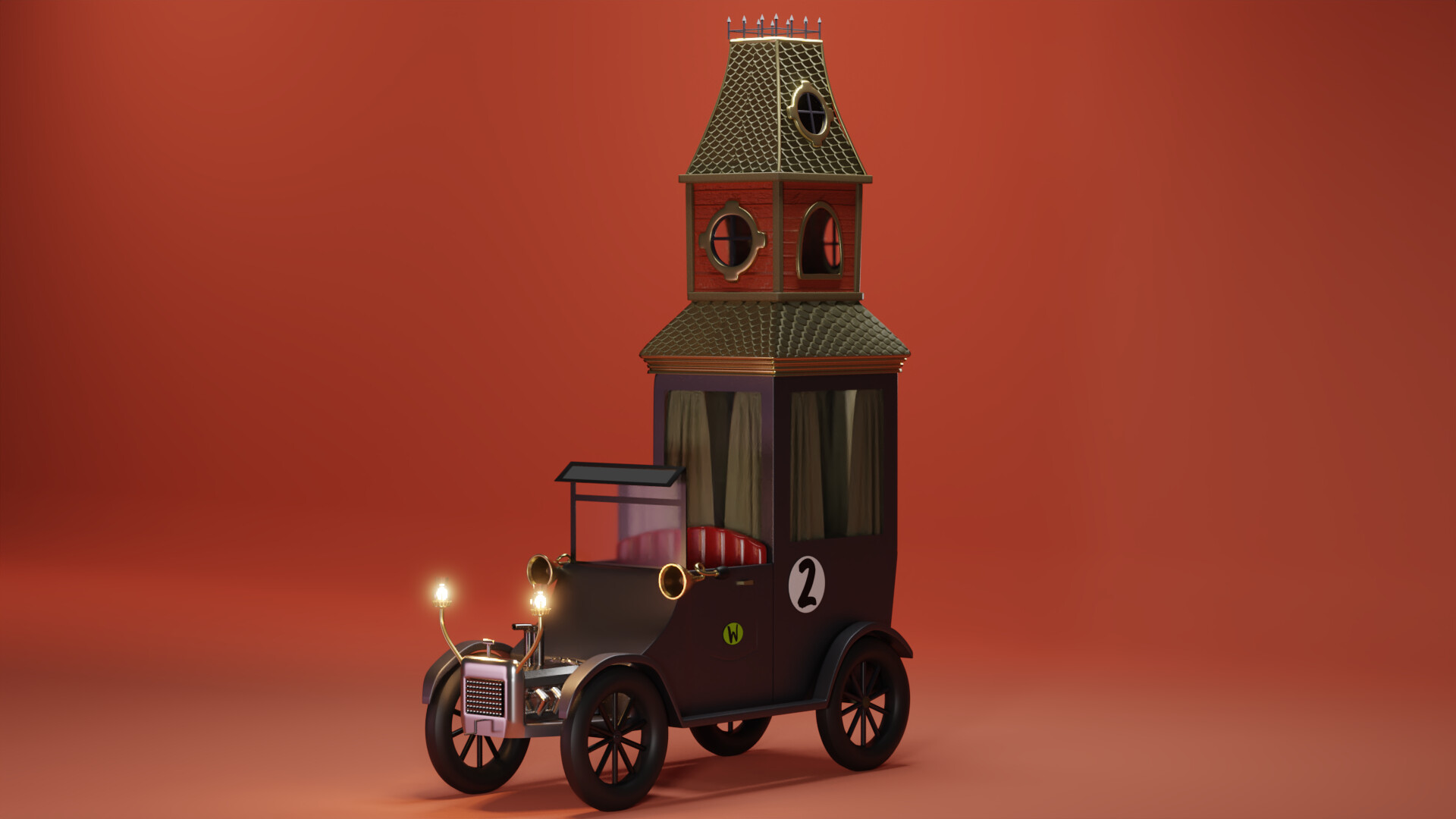 ArtStation - Wacky Races - Creepy Coupe