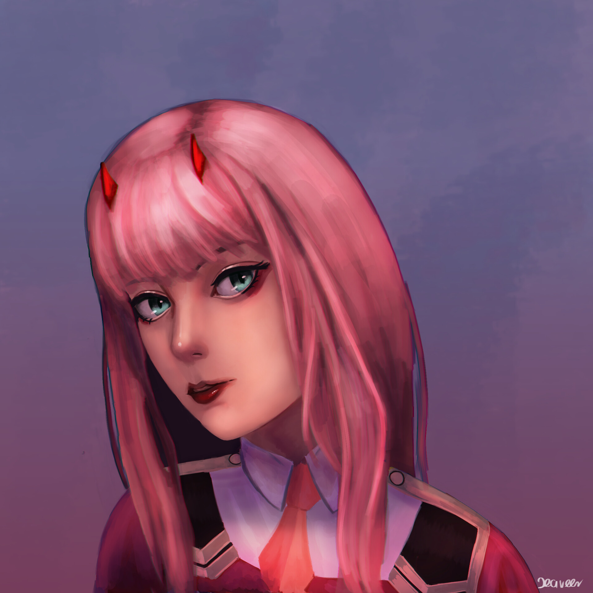 ArtStation - Zero Two | DARLING in the FRANXX
