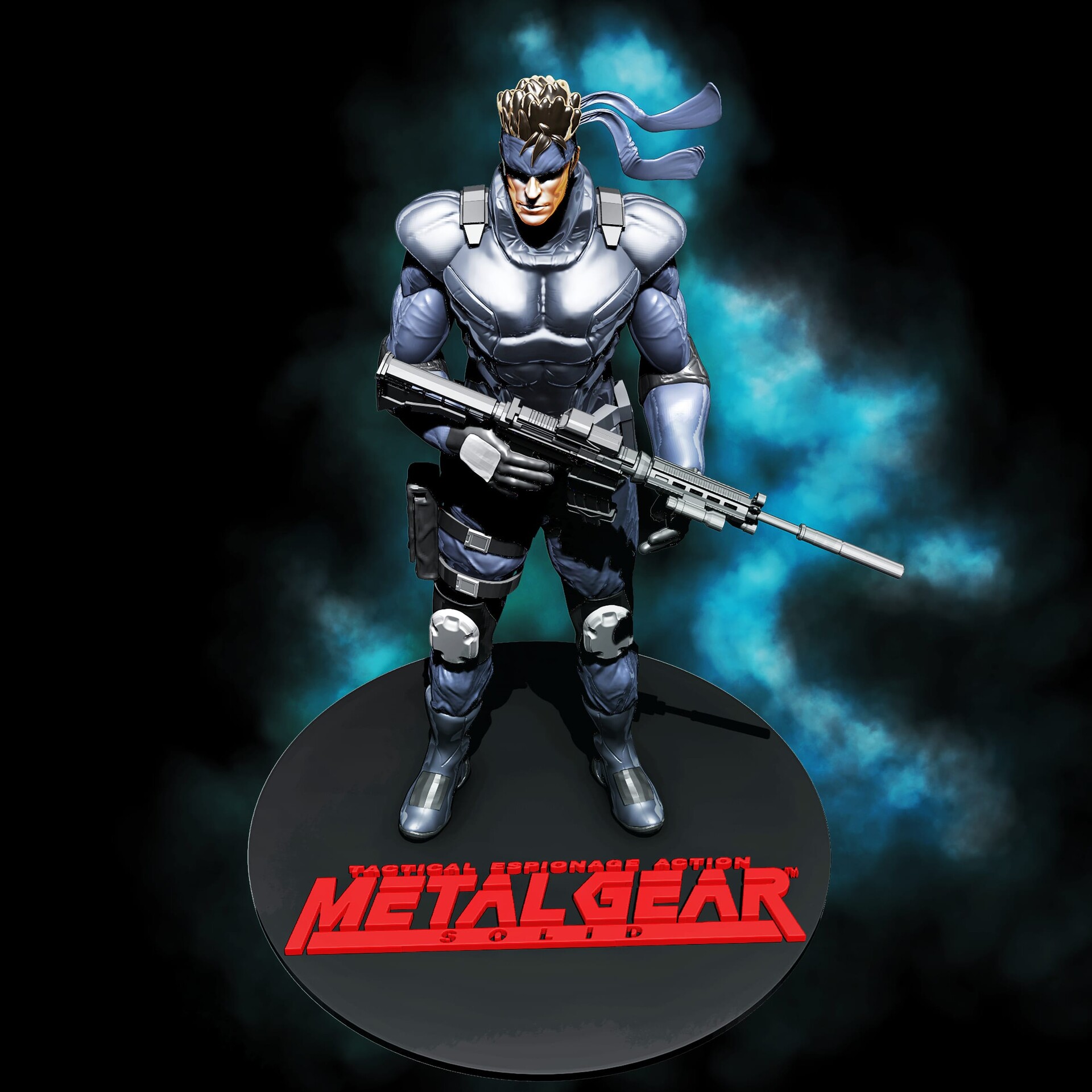 ArtStation - Snake from Metal Gear Solid statue for 3d print