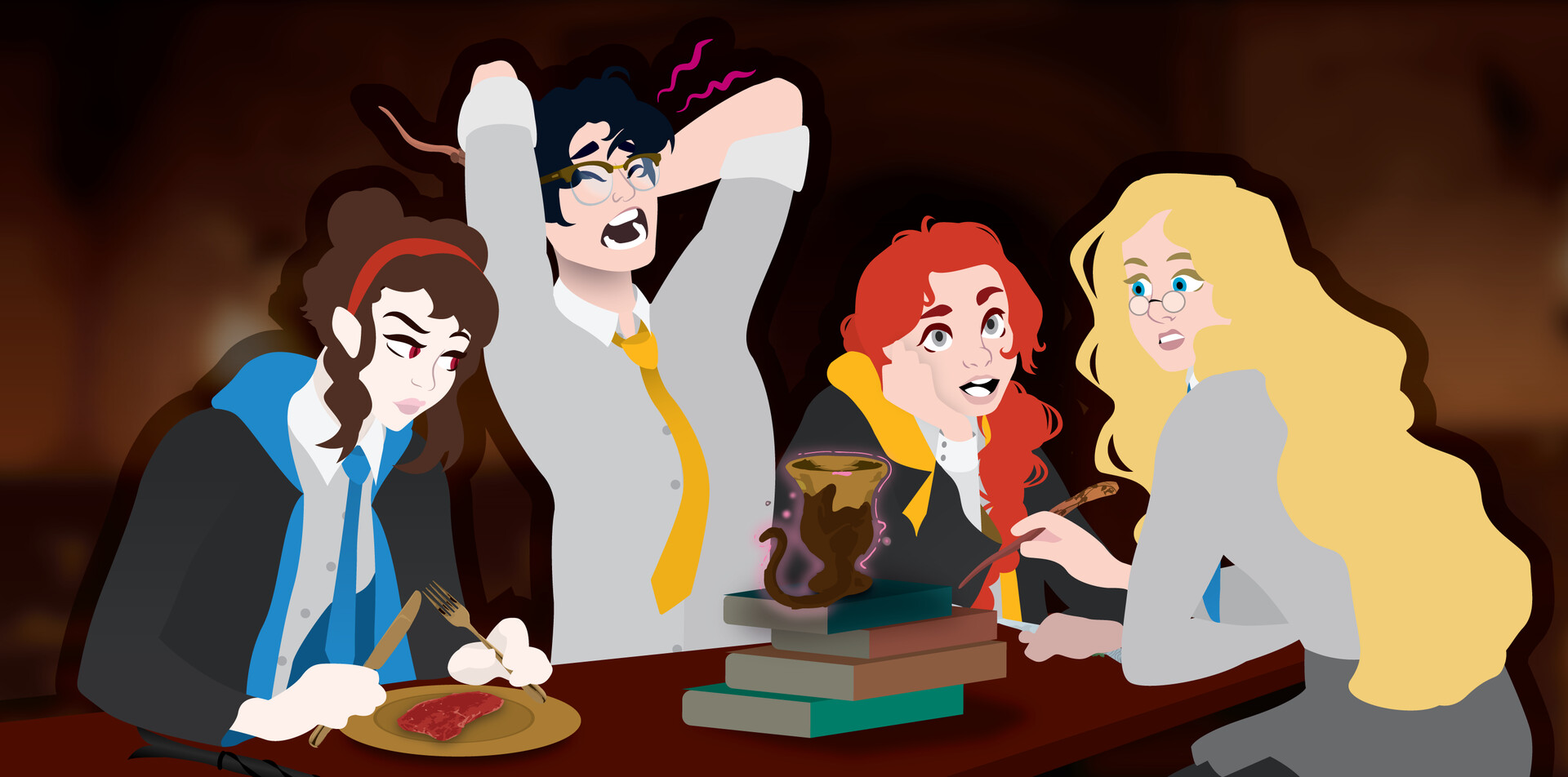 ArtStation - Hogwarts Friends (OC)