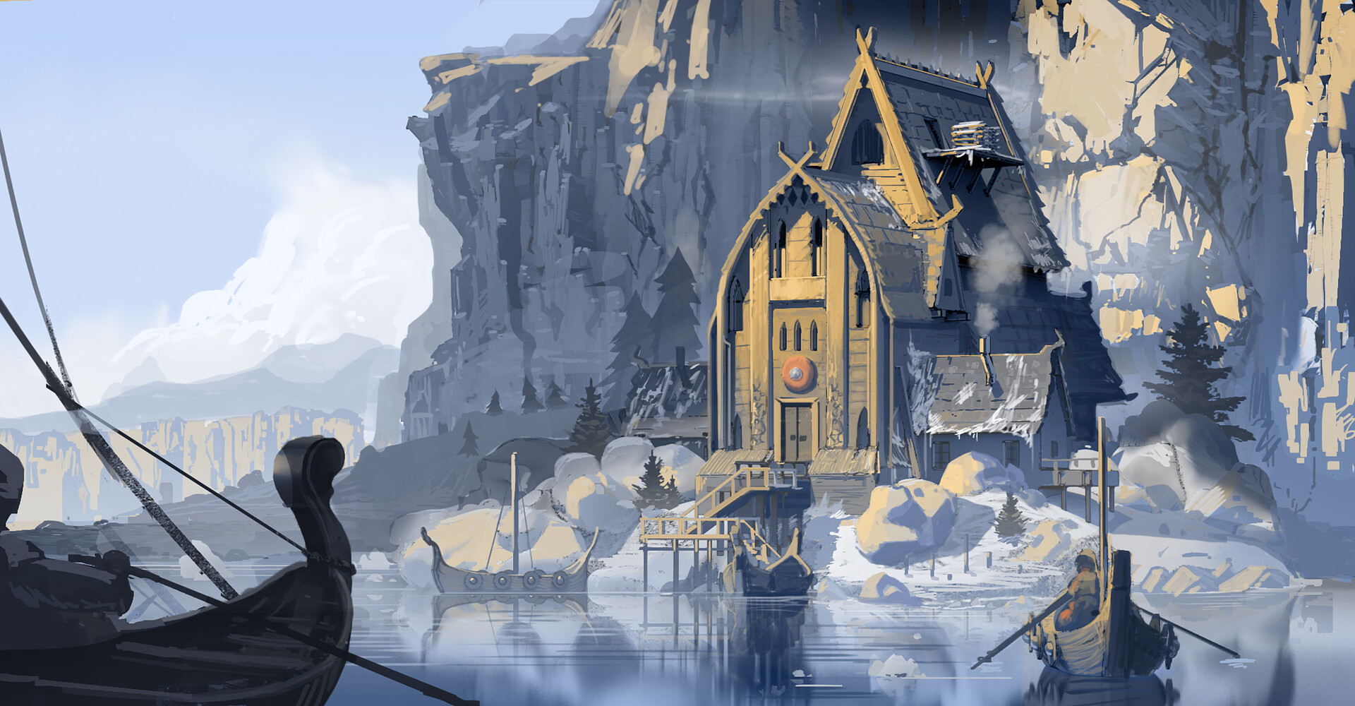 ArtStation - Viking Lighthouse Inn