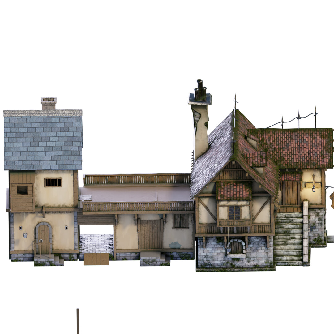 ArtStation - fantasy medieval house