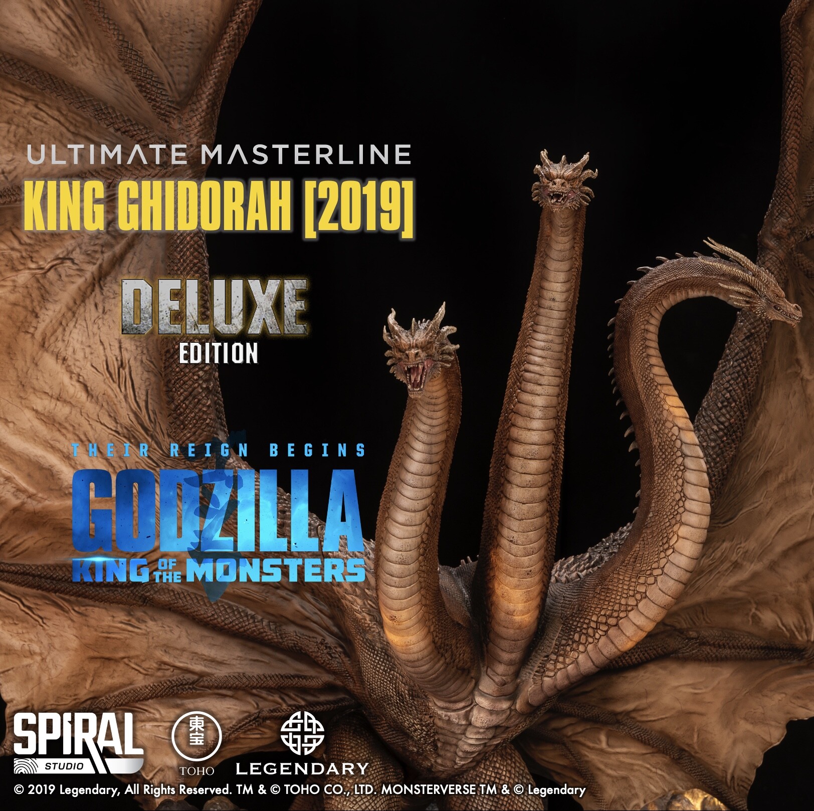 ArtStation - Ultimate Masterline: King Ghidorah(2019) Statue