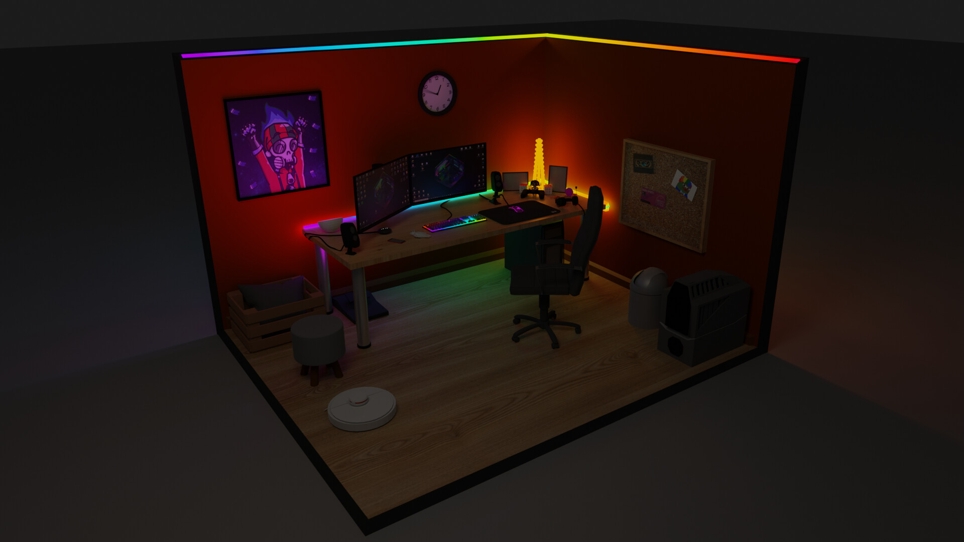 ArtStation - Gamer Room