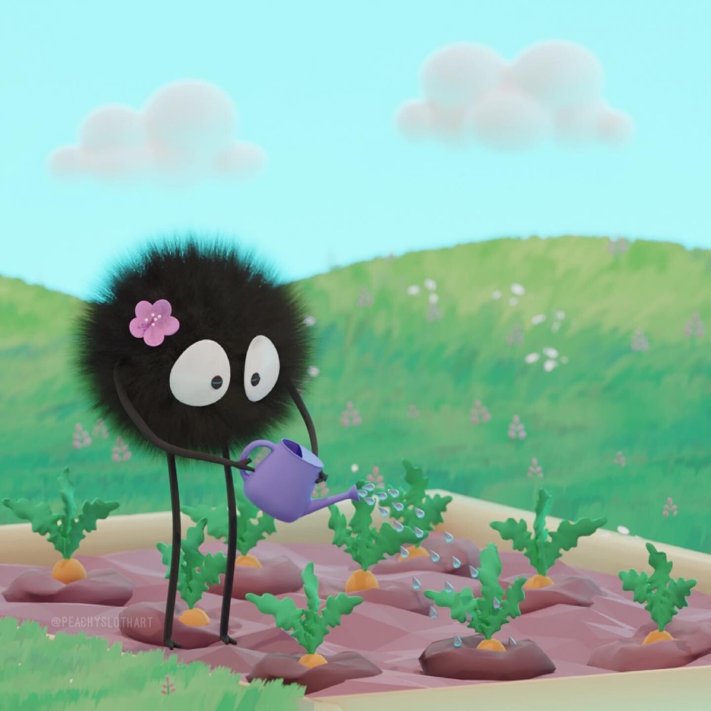 ArtStation - Gardening Soot Sprite