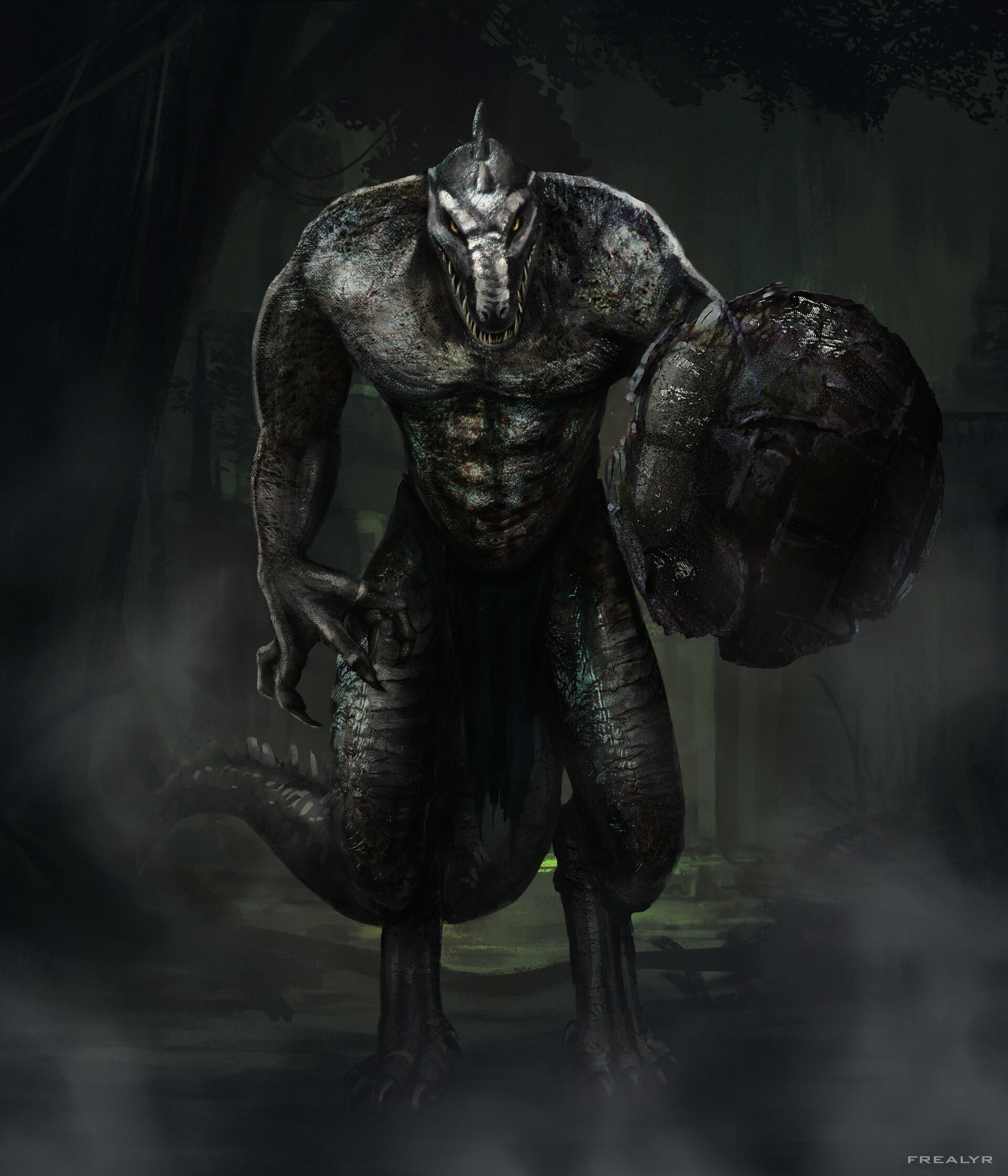 ArtStation - Lizardfolk Swamp Druid