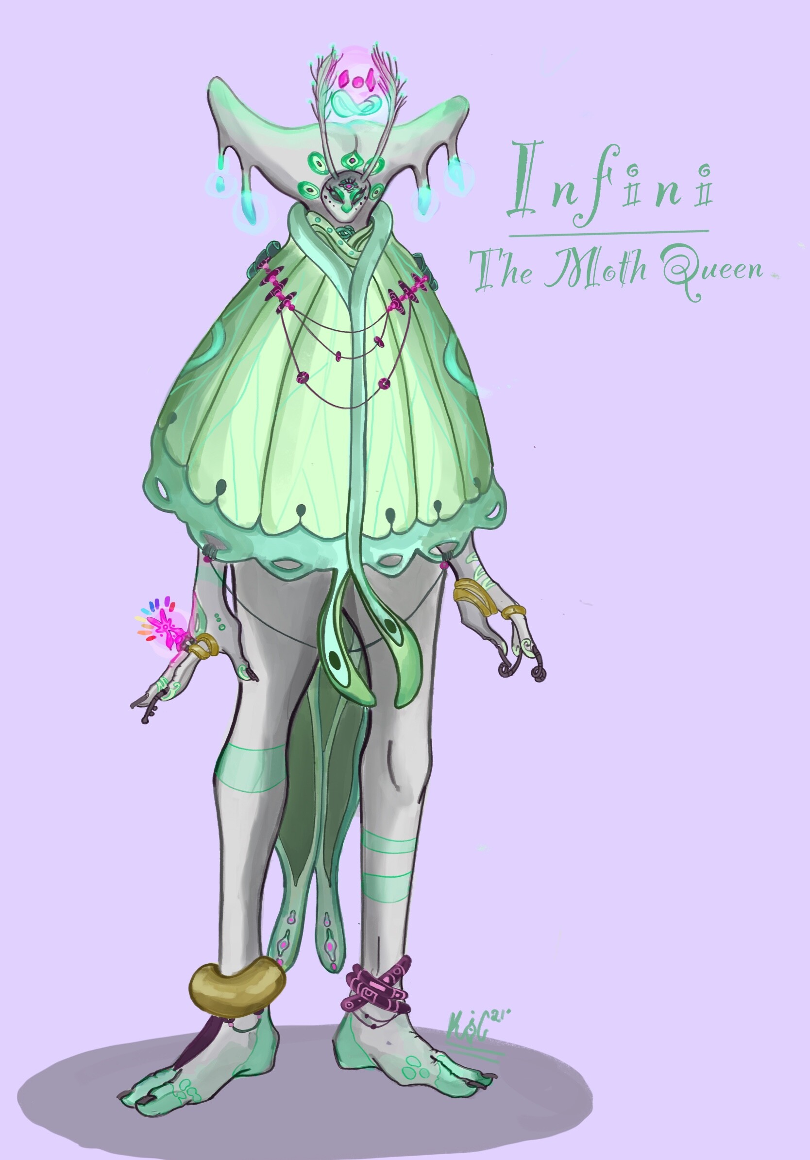 ArtStation - Infini The Moth Queen