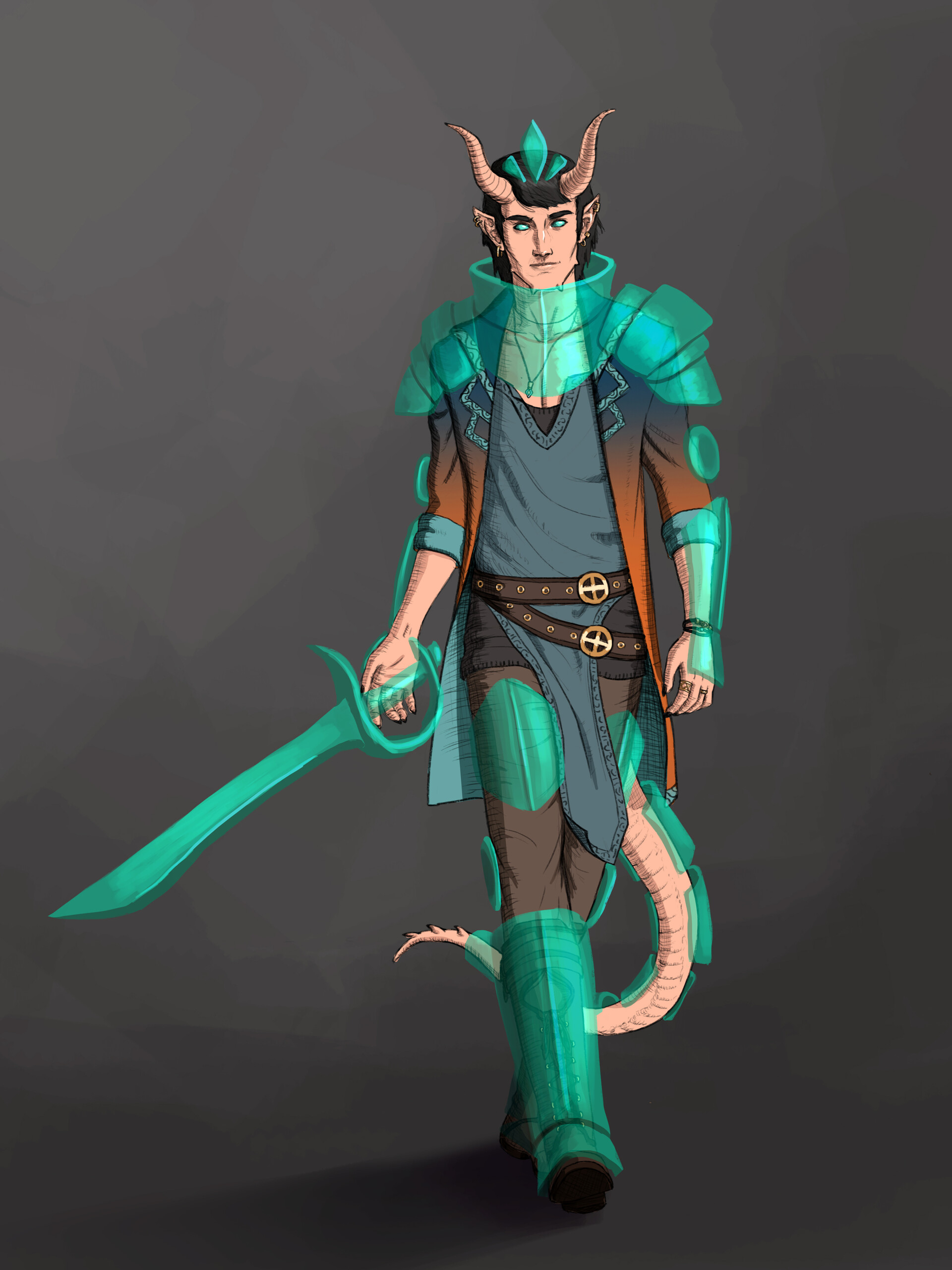 Artstation Impulse Tiefling Sorcerer