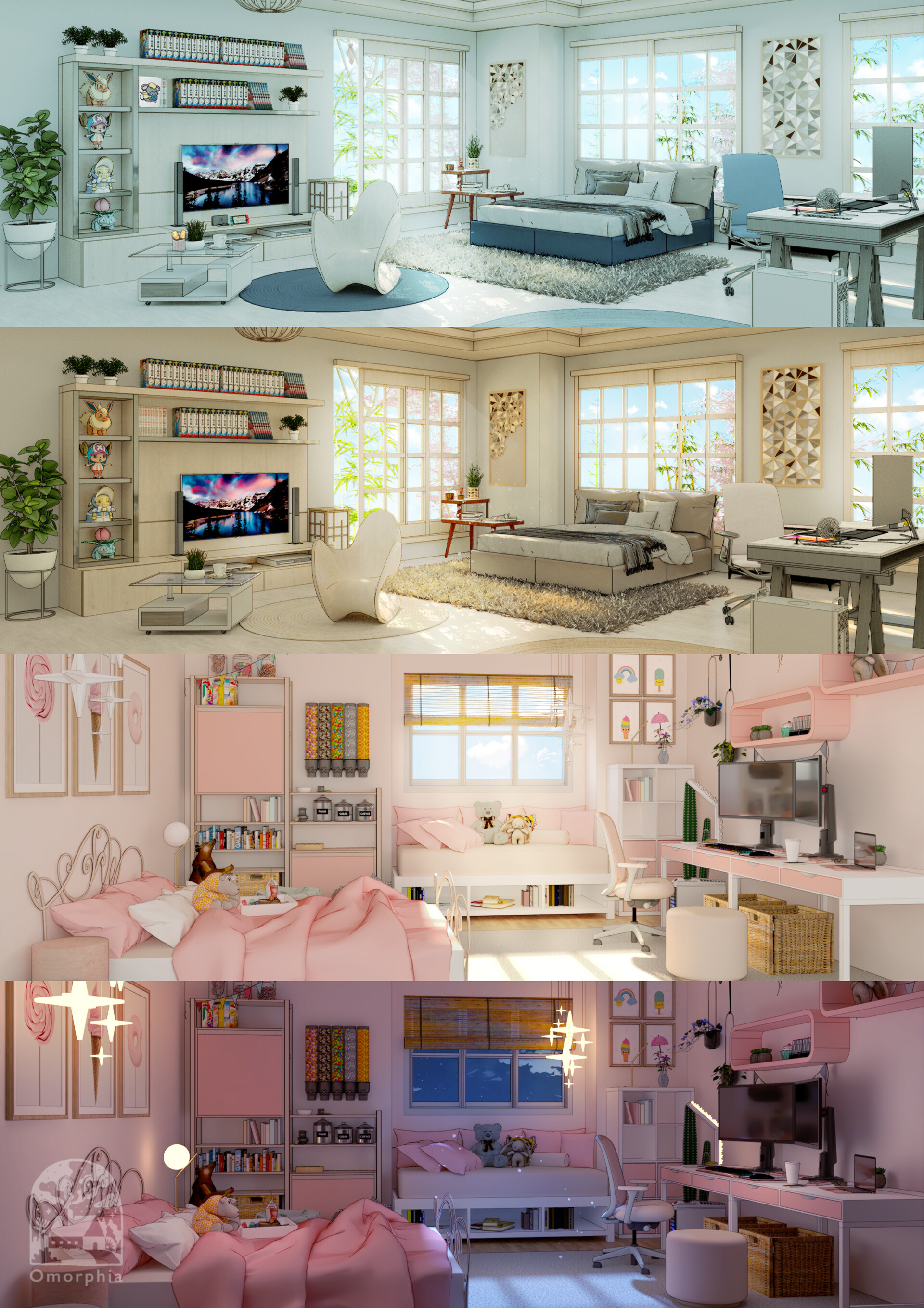 ArtStation - Space with different ambience