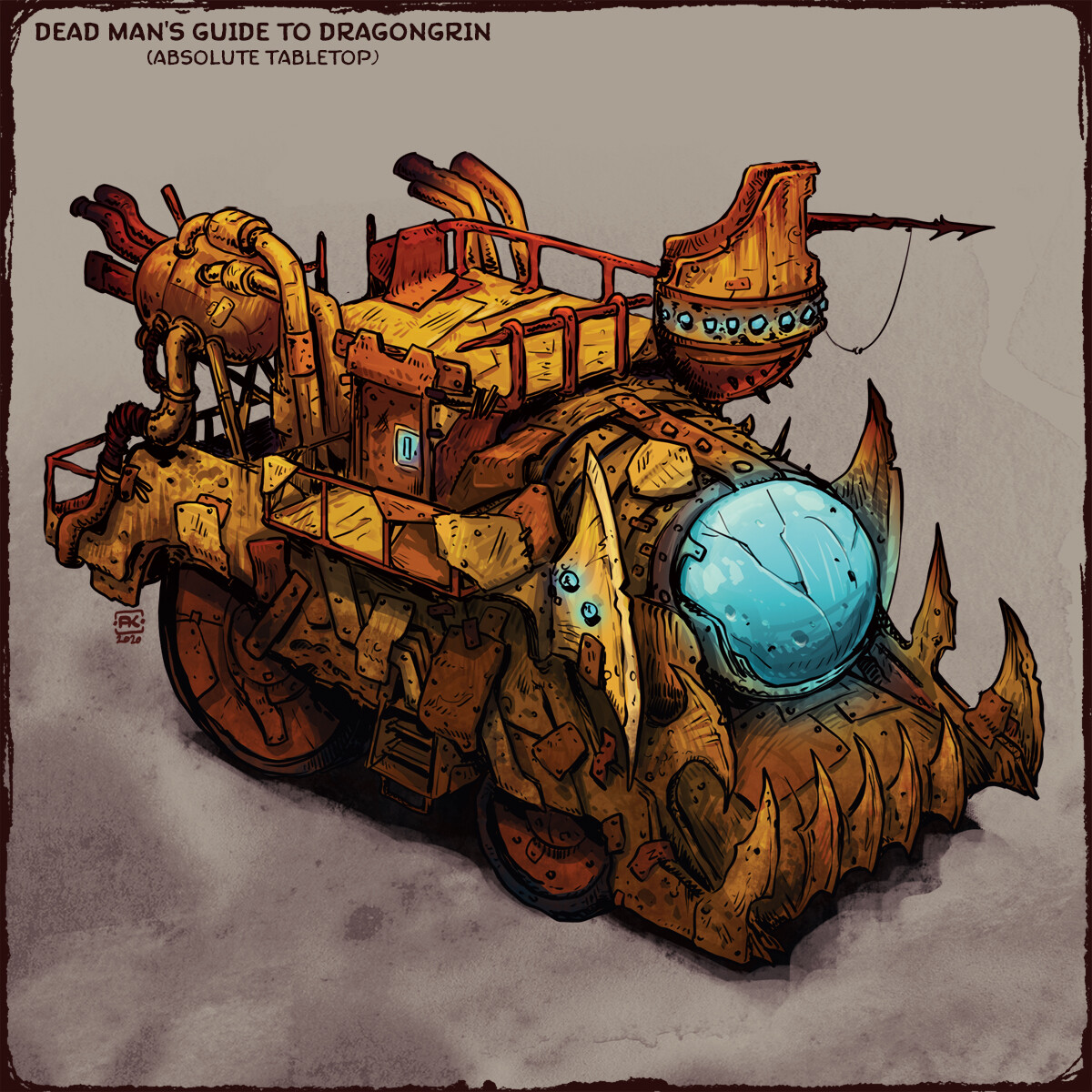 Art of Caustic - Dead Man's Guide to Dragongrin - Book Illustrations